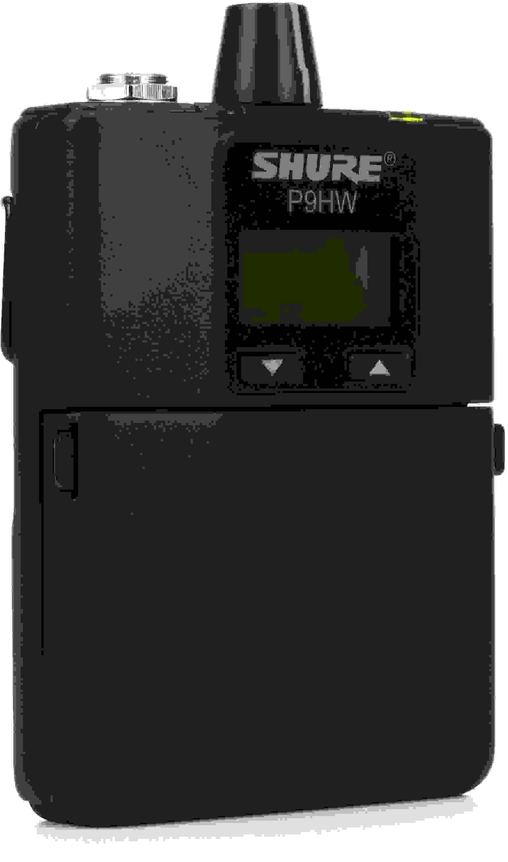Shure P9HW Hardwired Personal Monitor Bodypack | Sweetwater