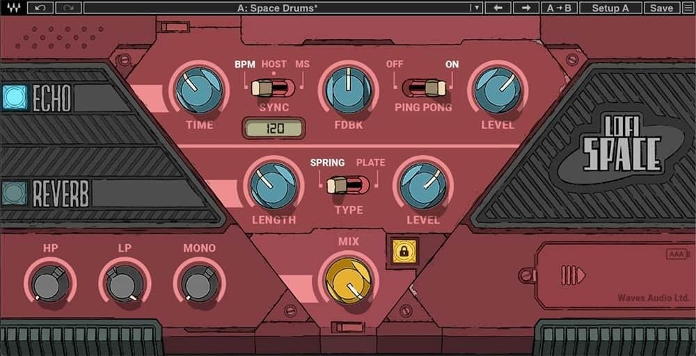 Waves Lofi Space Reverb and Delay Plug-in | Sweetwater