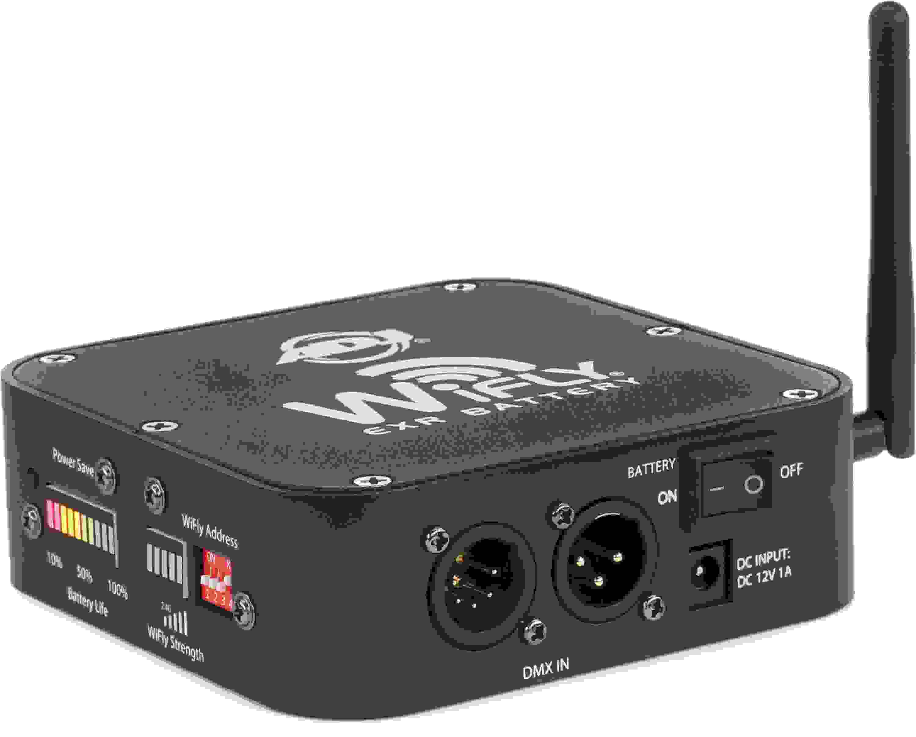 ADJ WiFLY EXR Battery Wireless DMX Transmitter/Receiver | Sweetwater