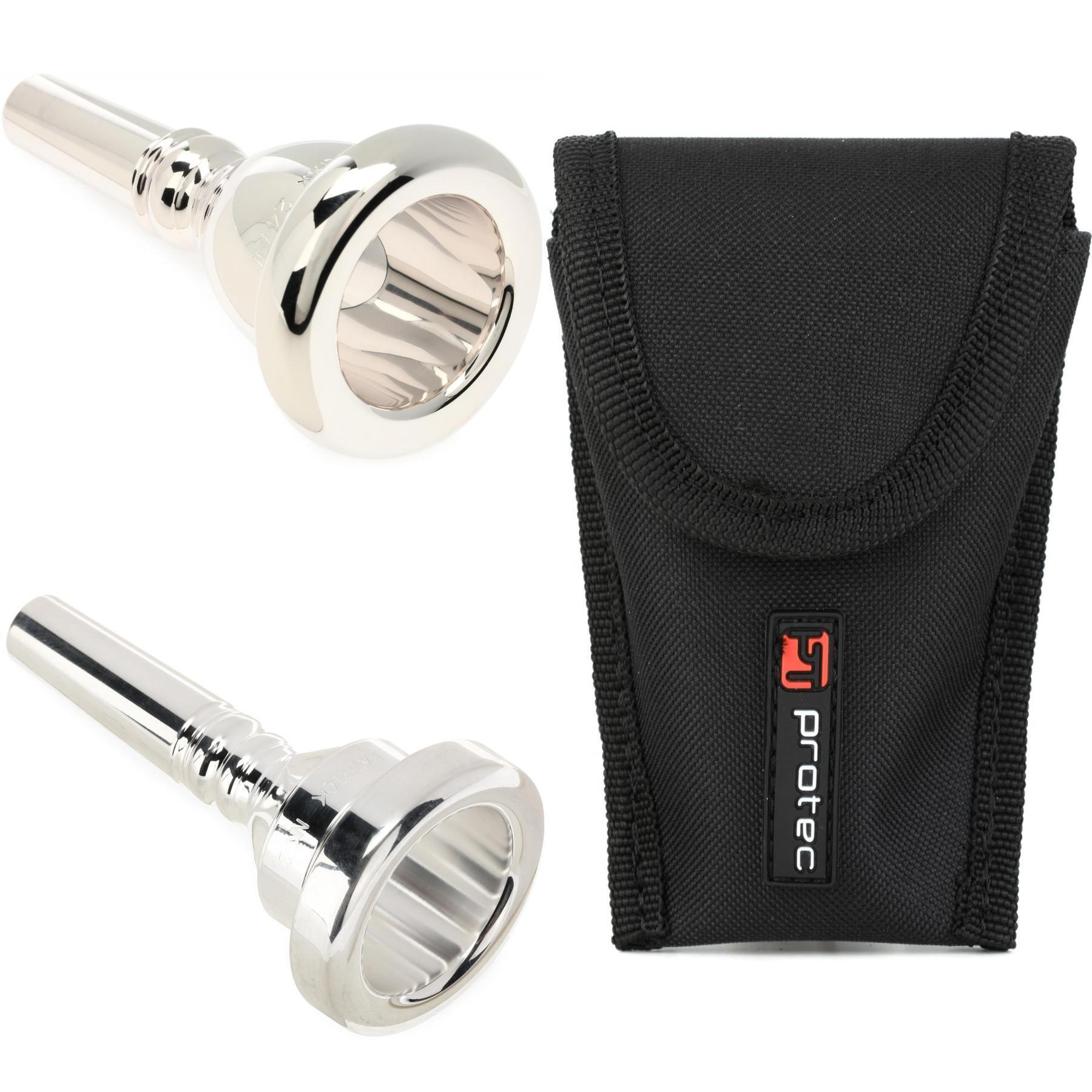 Patrick Mouthpieces Neil Konouchi and Faxx 24AW Deep Cup Tuba Mouthpieces with Pouch | Sweetwater
