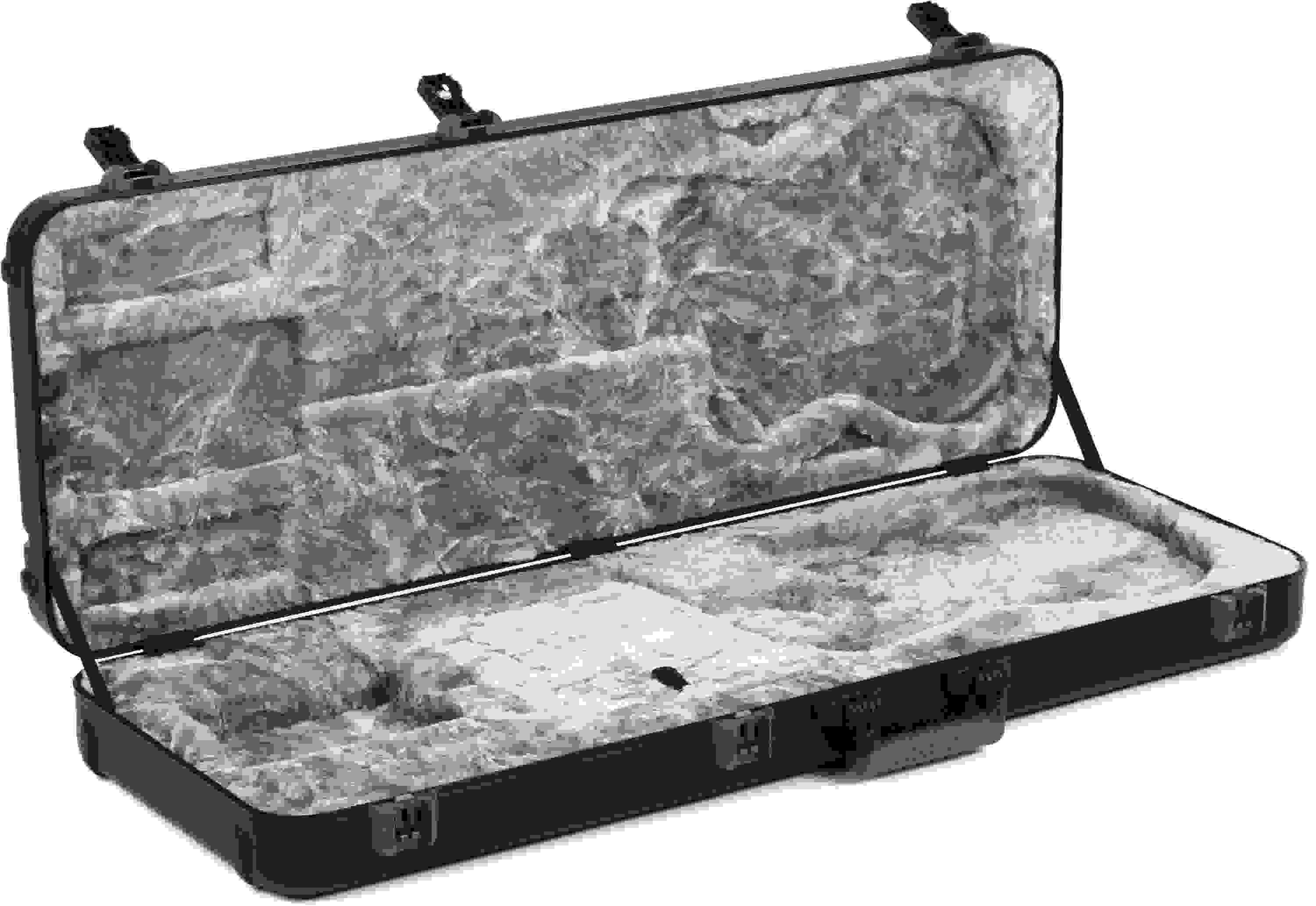 Fender Deluxe Molded Jazzmaster/Jaguar Guitar Case - Black | Sweetwater