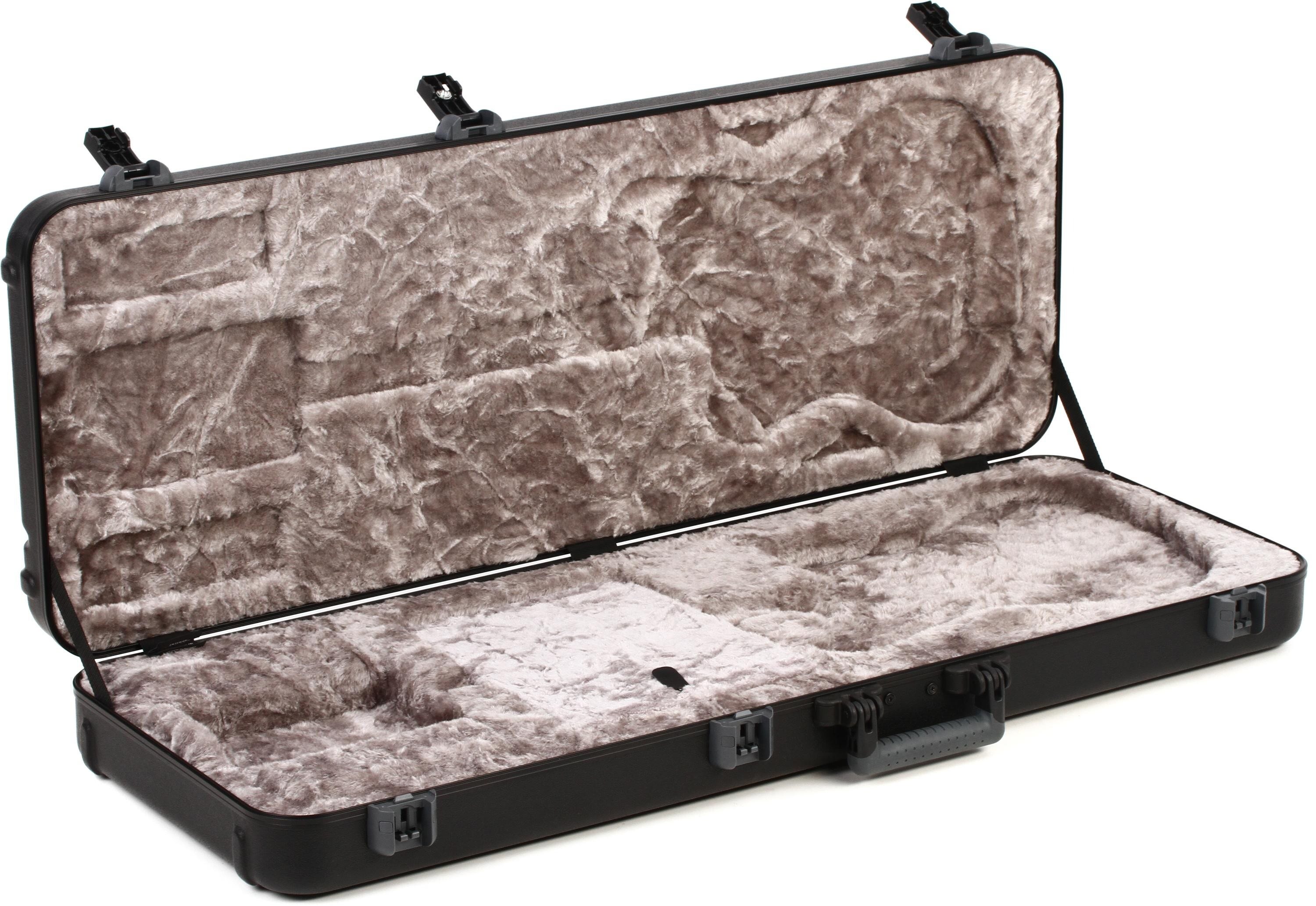 Fender Deluxe Molded Jazzmaster/Jaguar Guitar Case - Black | Sweetwater