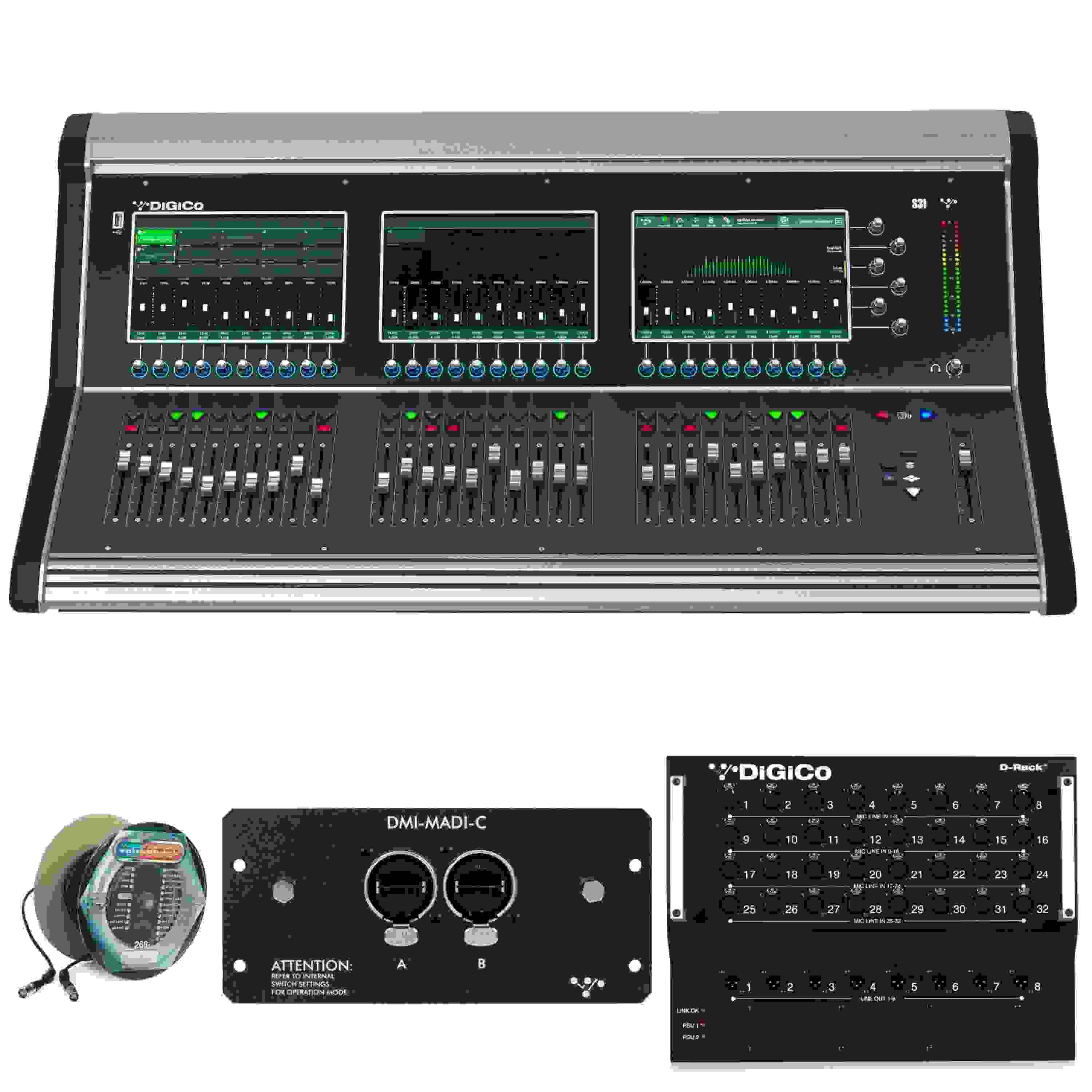 DiGiCo S31 Rack Pack Digital Mixing Console Bundle | Sweetwater