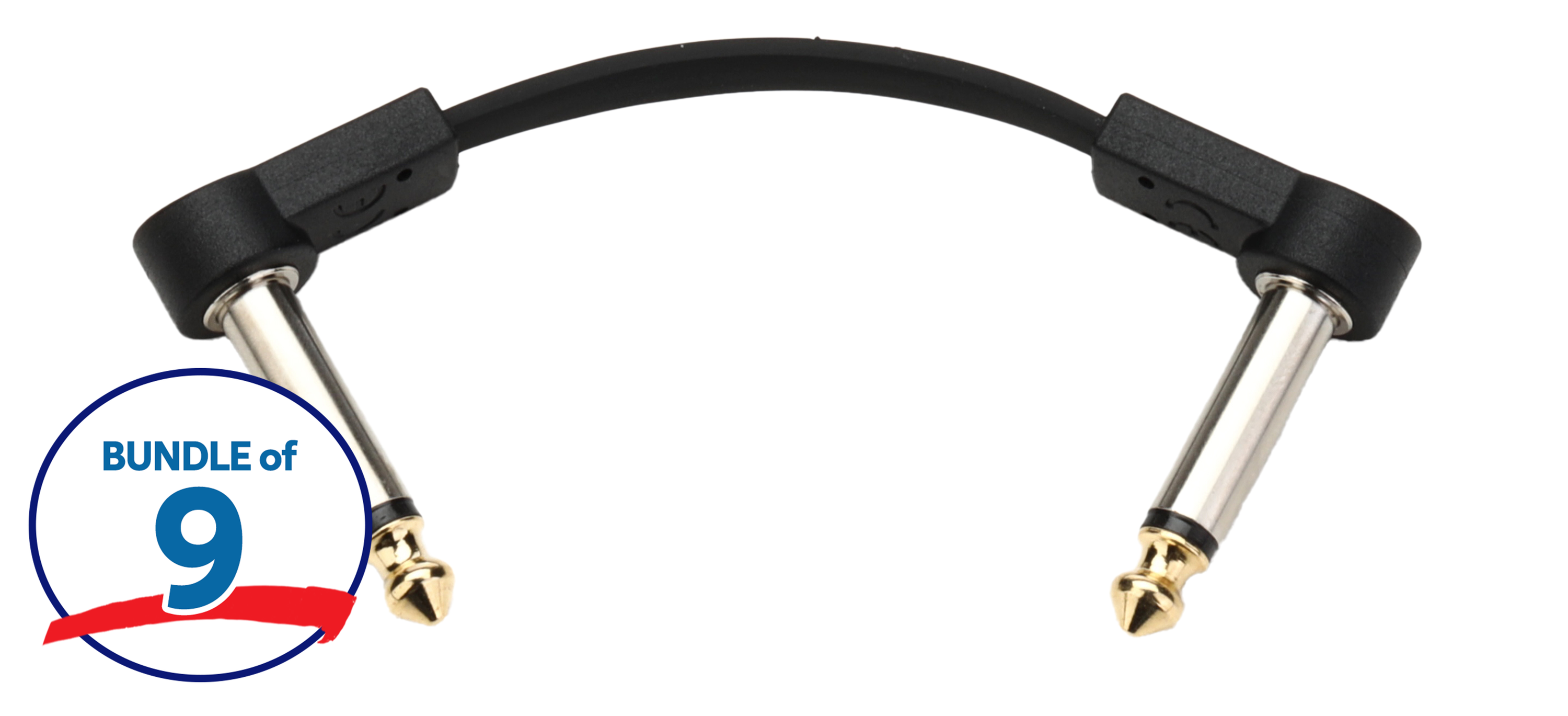 Gator Cableworks Composer Series Flat Patch Cable - 3 inches (9 Pack ...