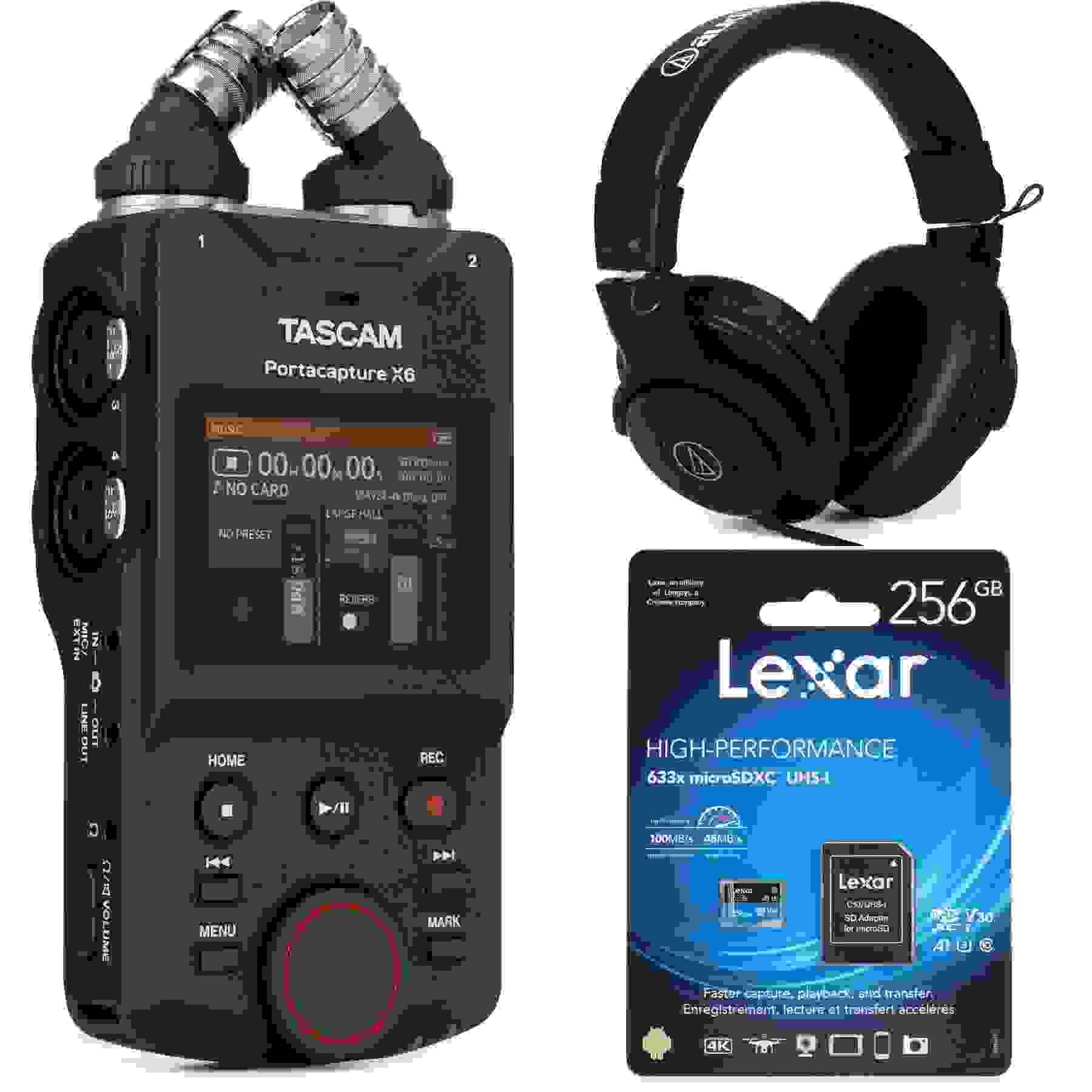 TASCAM Portacapture X6 High Resolution Adaptive Multi-recorder Portable ...