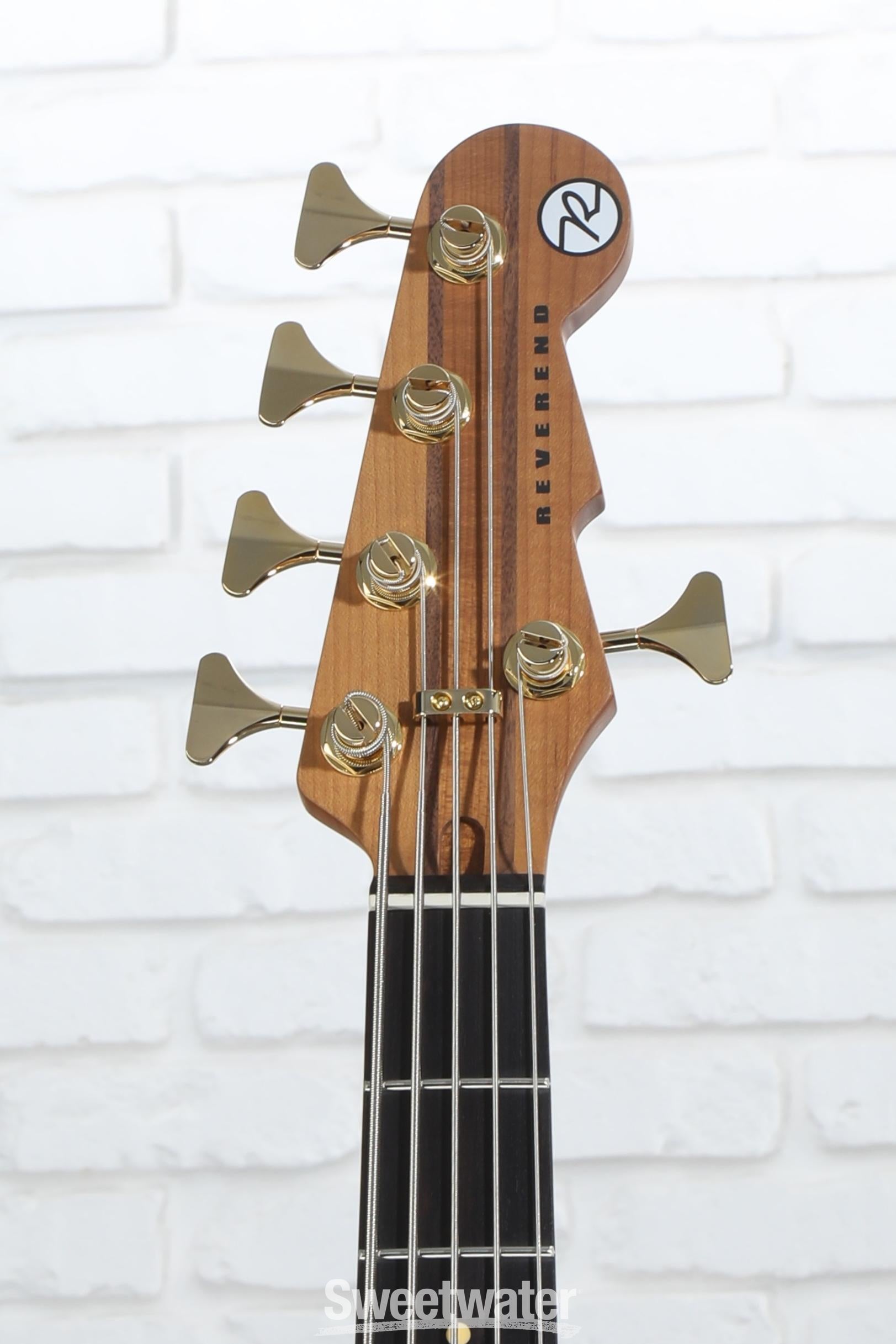 Reverend Mercalli 5 FM 5-string Bass Guitar - Coffee Burst | Sweetwater