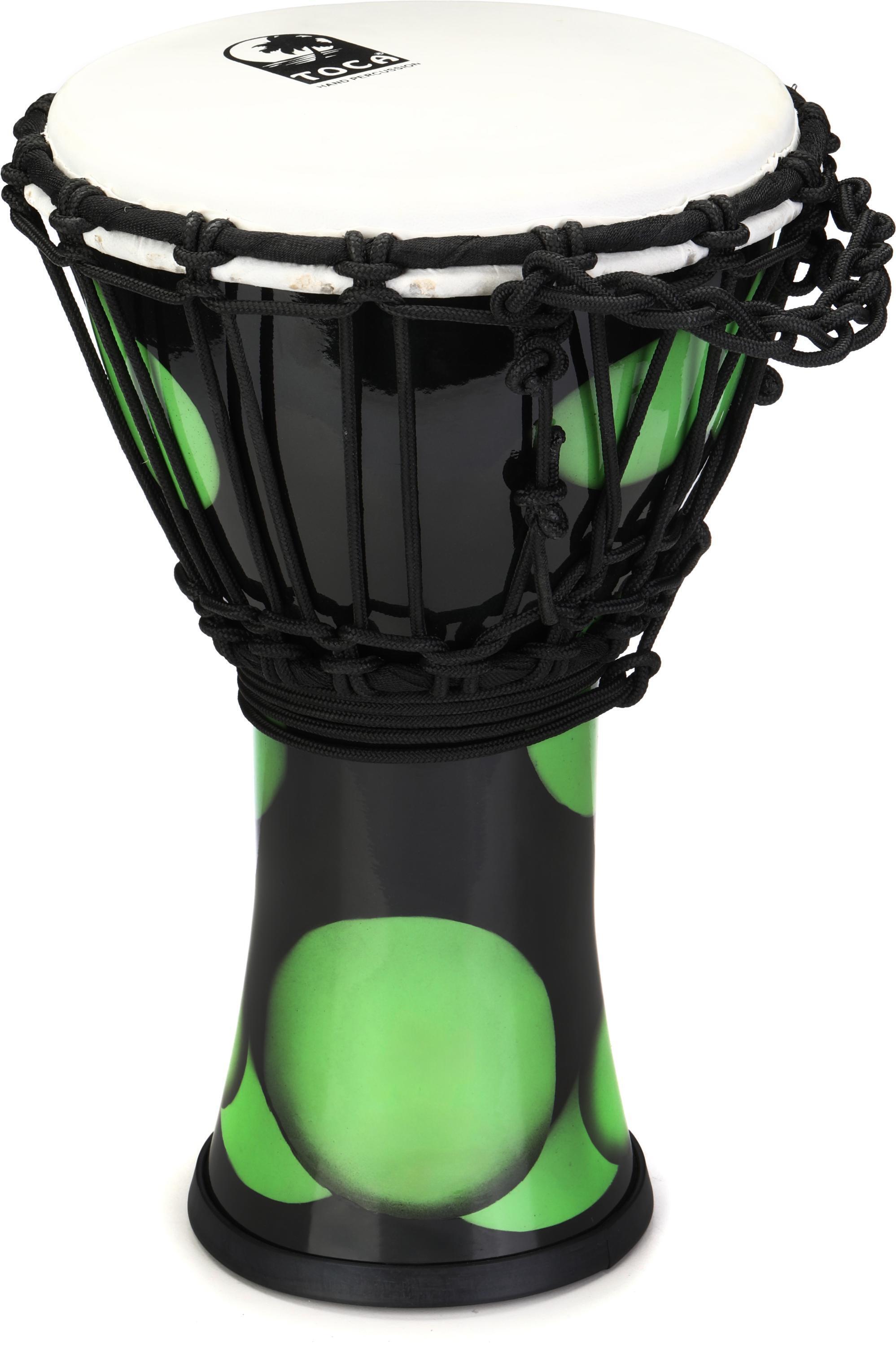 Toca Percussion Magma Freestyle Djembe - 7 inch, Green | Sweetwater