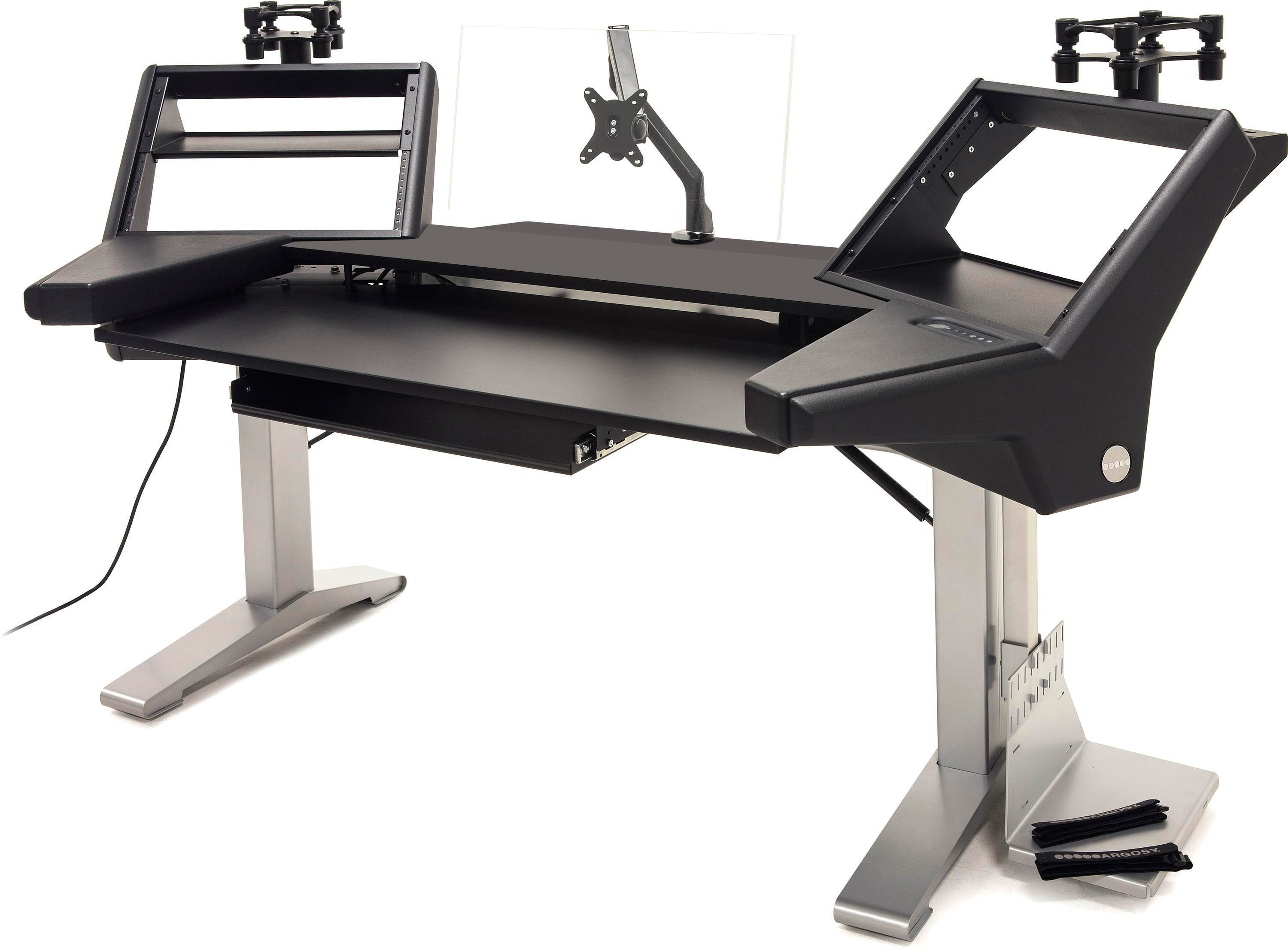 Argosy Halo.KE2 Ultimate Sit-Stand Keyboard Workstation Desk with ...