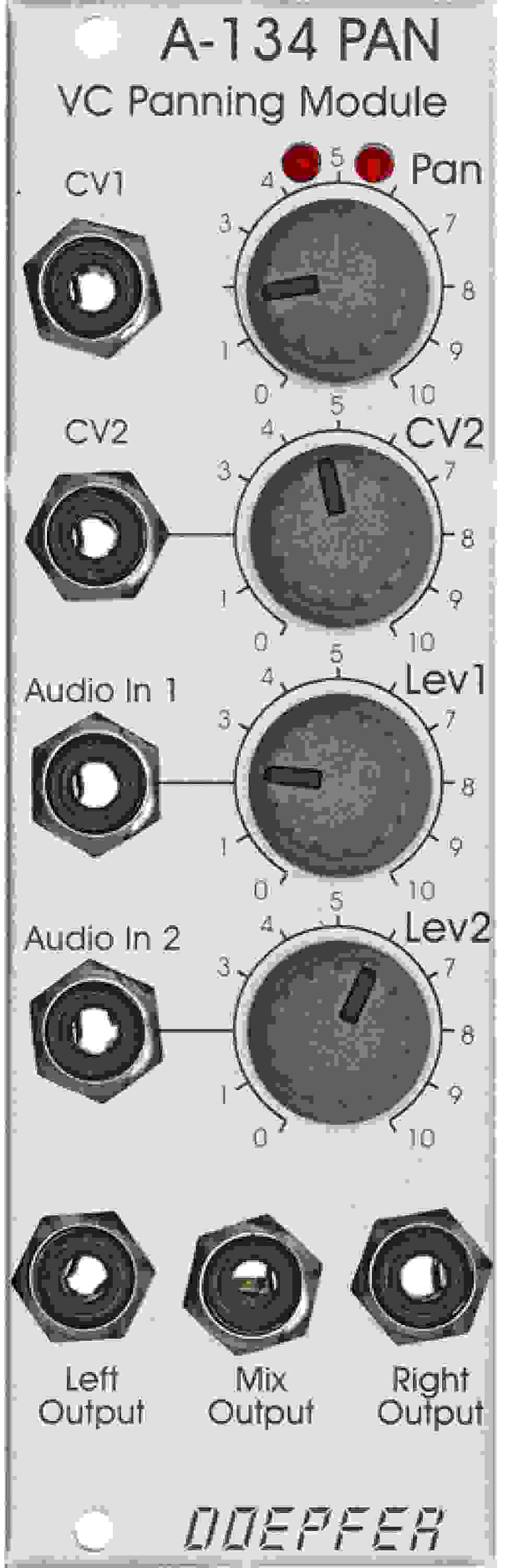 Doepfer A-134-1 Voltage Controlled Panner / Crossfader Eurorack Module | Sweetwater