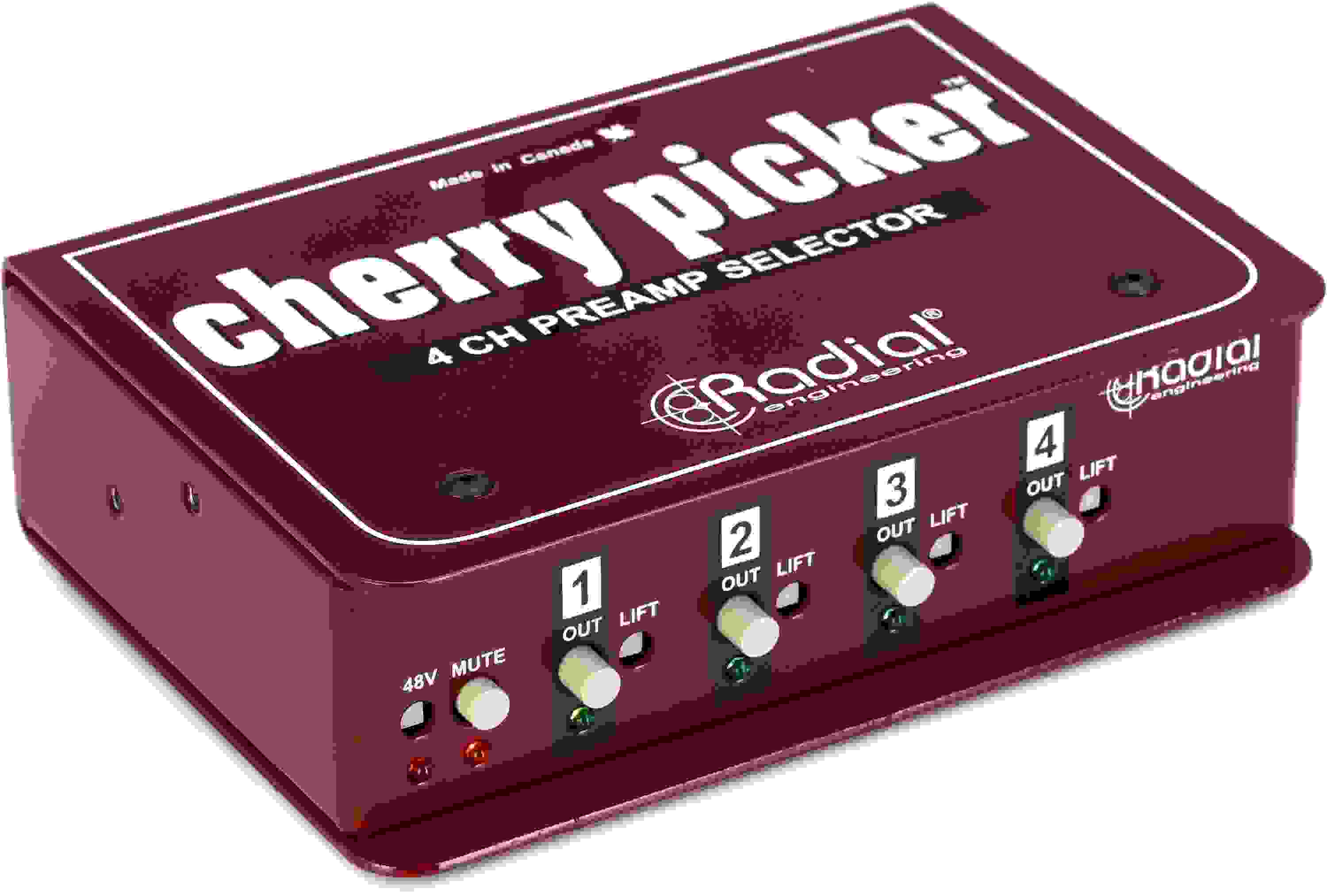 Radial Cherry Picker 4-channel Preamp Selector | Sweetwater