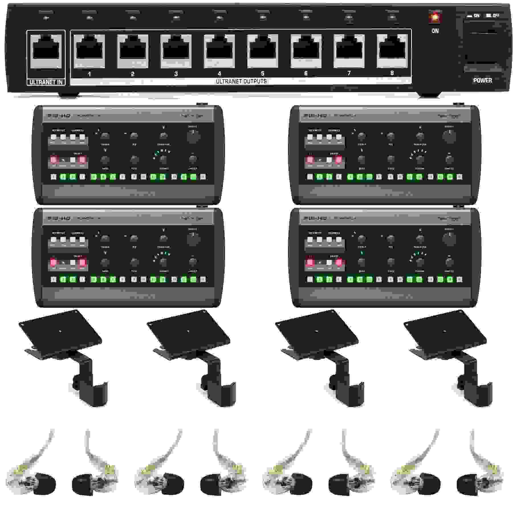 Behringer P16M Personal Monitoring System with Shure SE215 In-ear ...