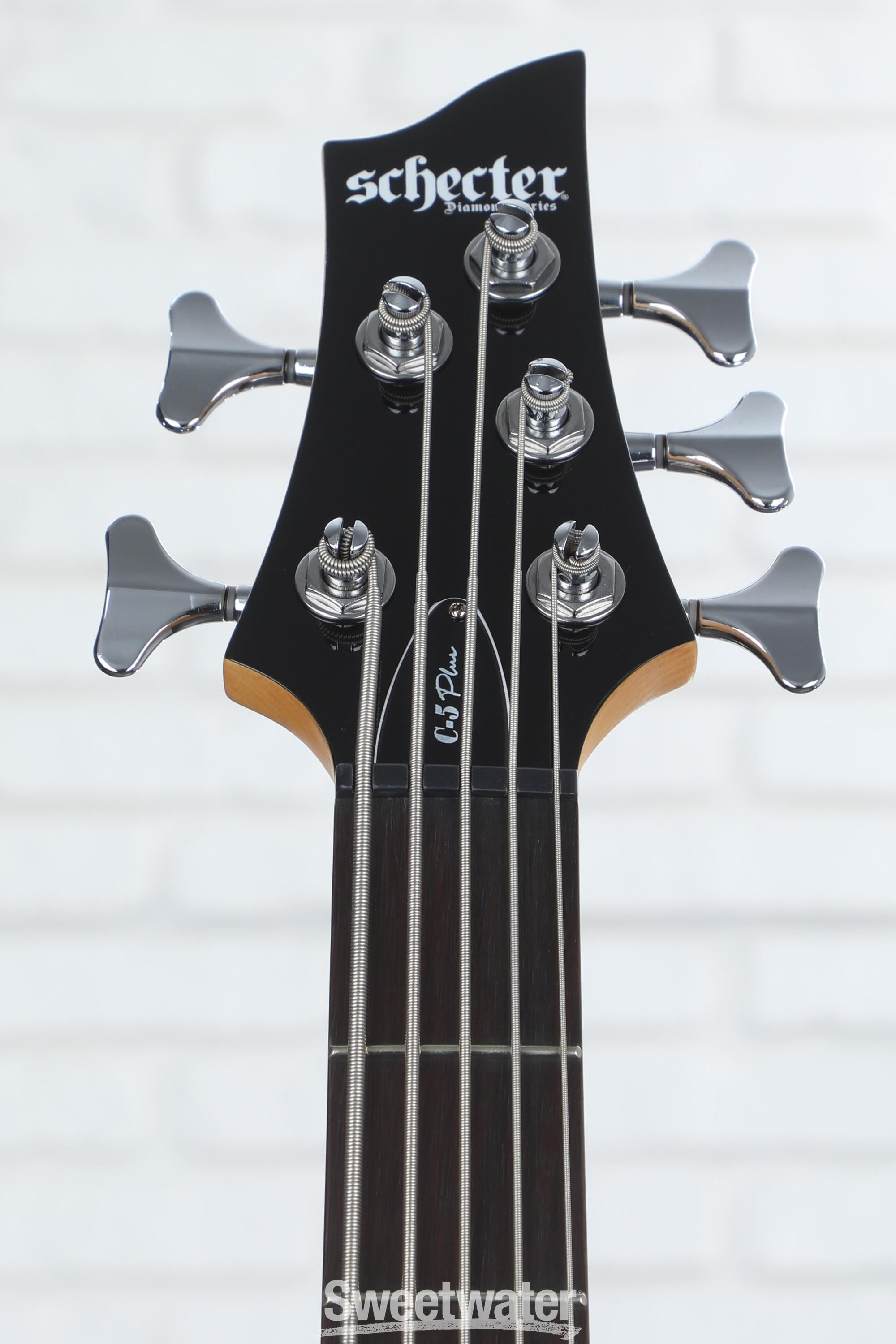 Schecter C-5 Plus 5-string Bass Guitar - Ocean Blue Burst | Sweetwater