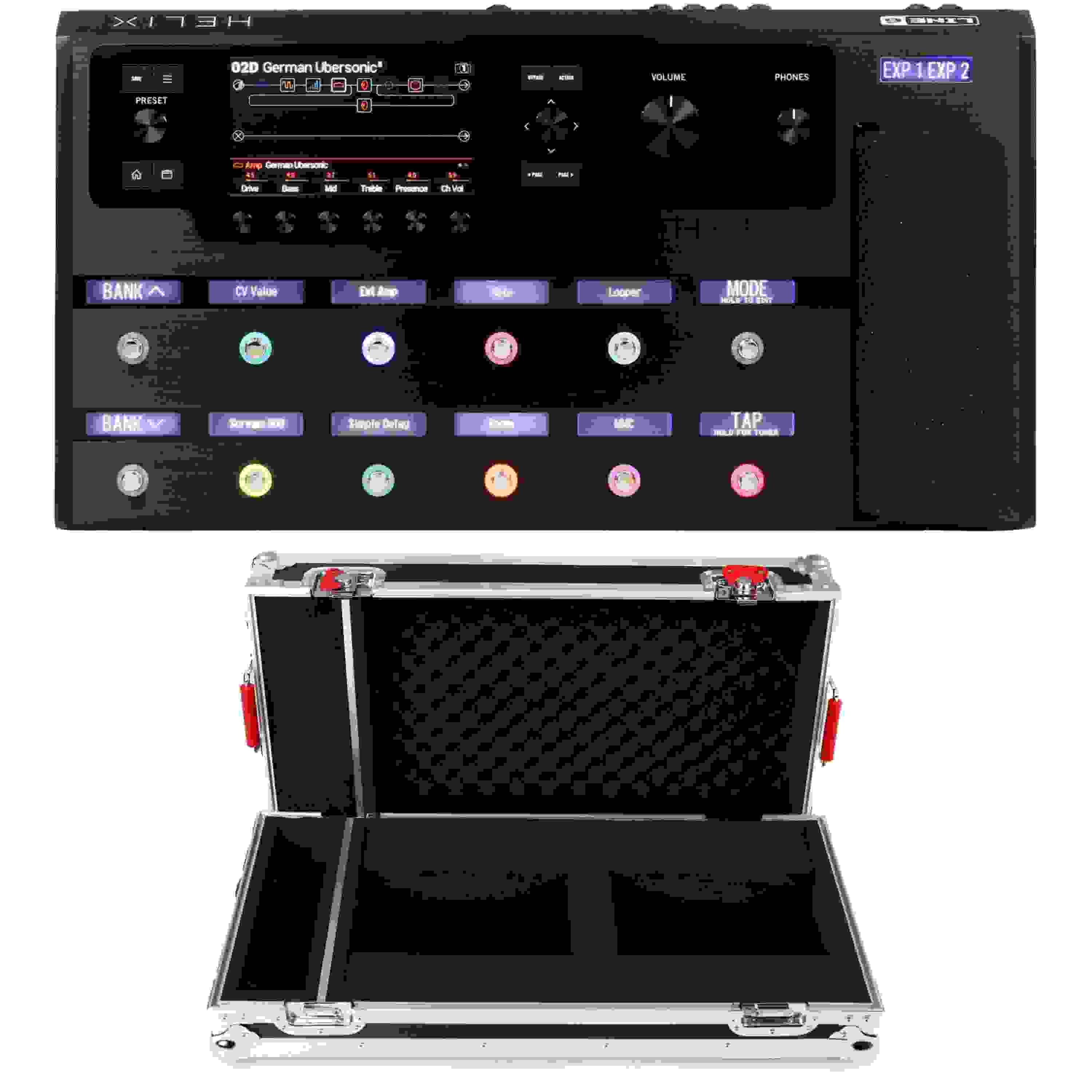 Line 6 Helix Guitar Multi-effects Floor Processor with Tour Case ...