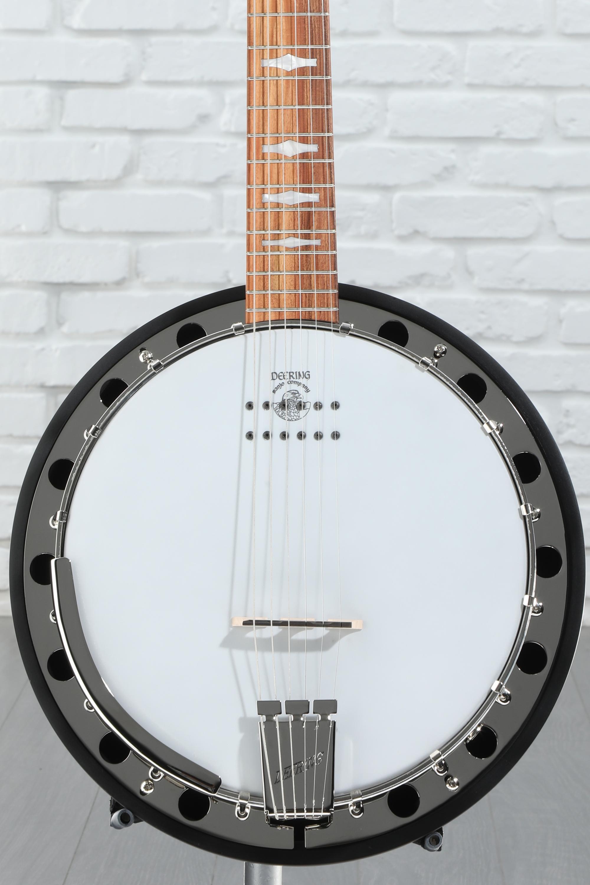 Deering Artisan Goodtime Six-R Acoustic-electric Resonator Banjo - Dark ...