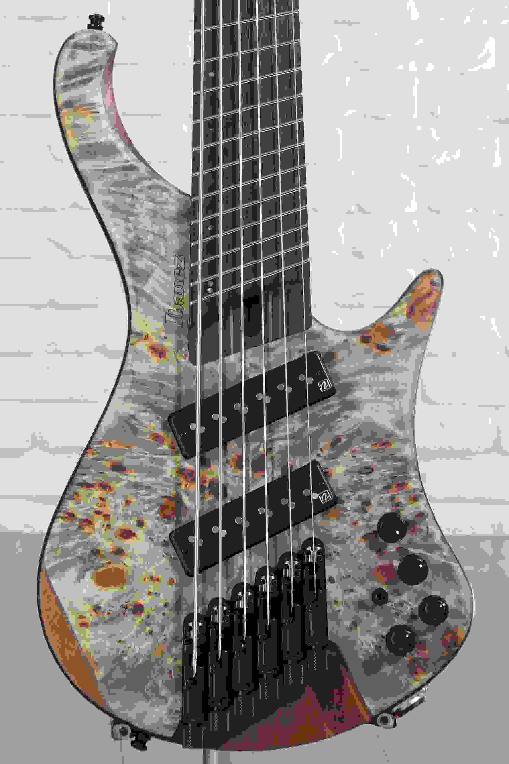 Ibanez Bass Workshop EHB1506MS Bass Guitar - Black Ice Flat | Sweetwater