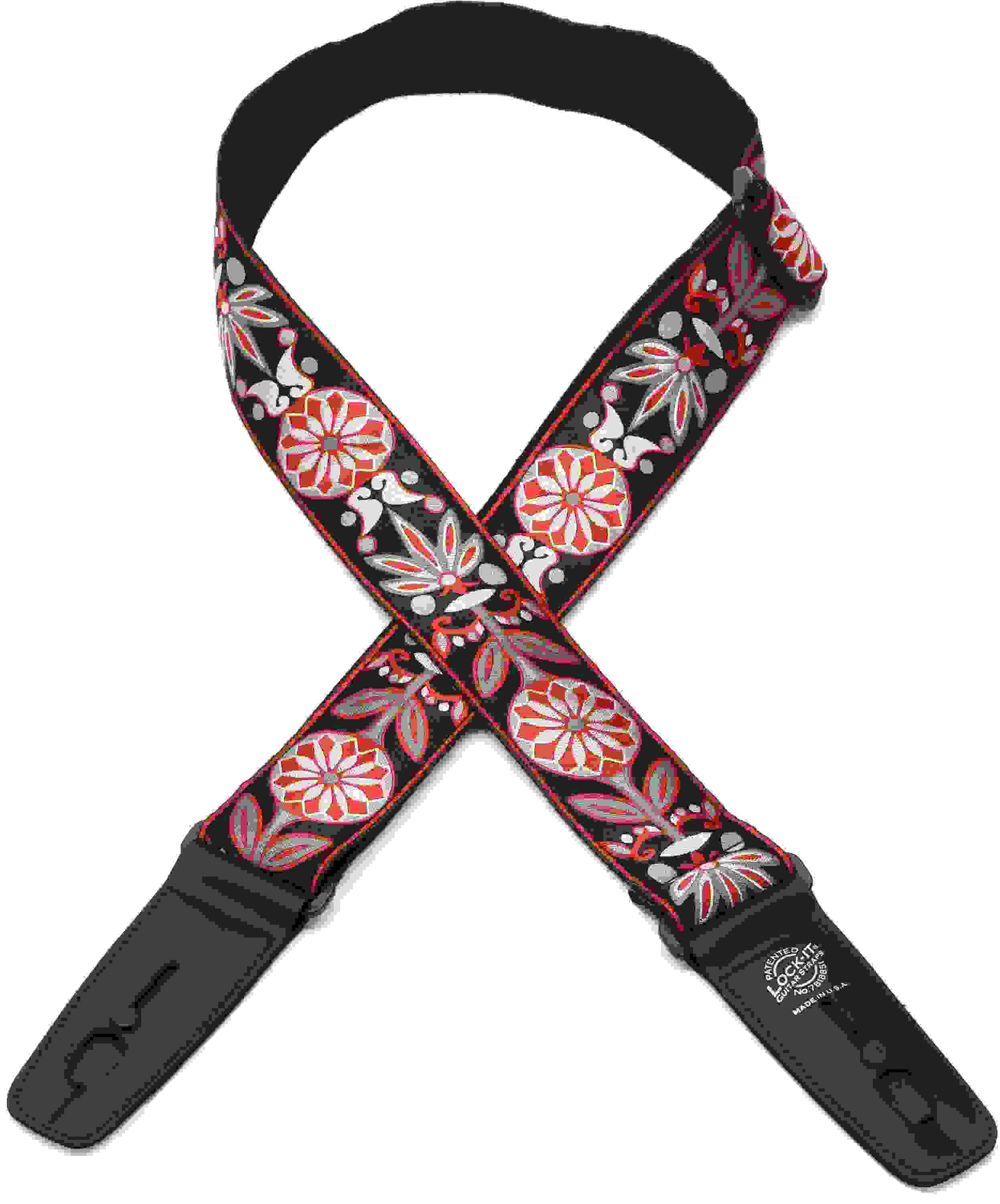 Lock-It Straps Designer Series 2-inch Guitar Strap with Locking Ends ...