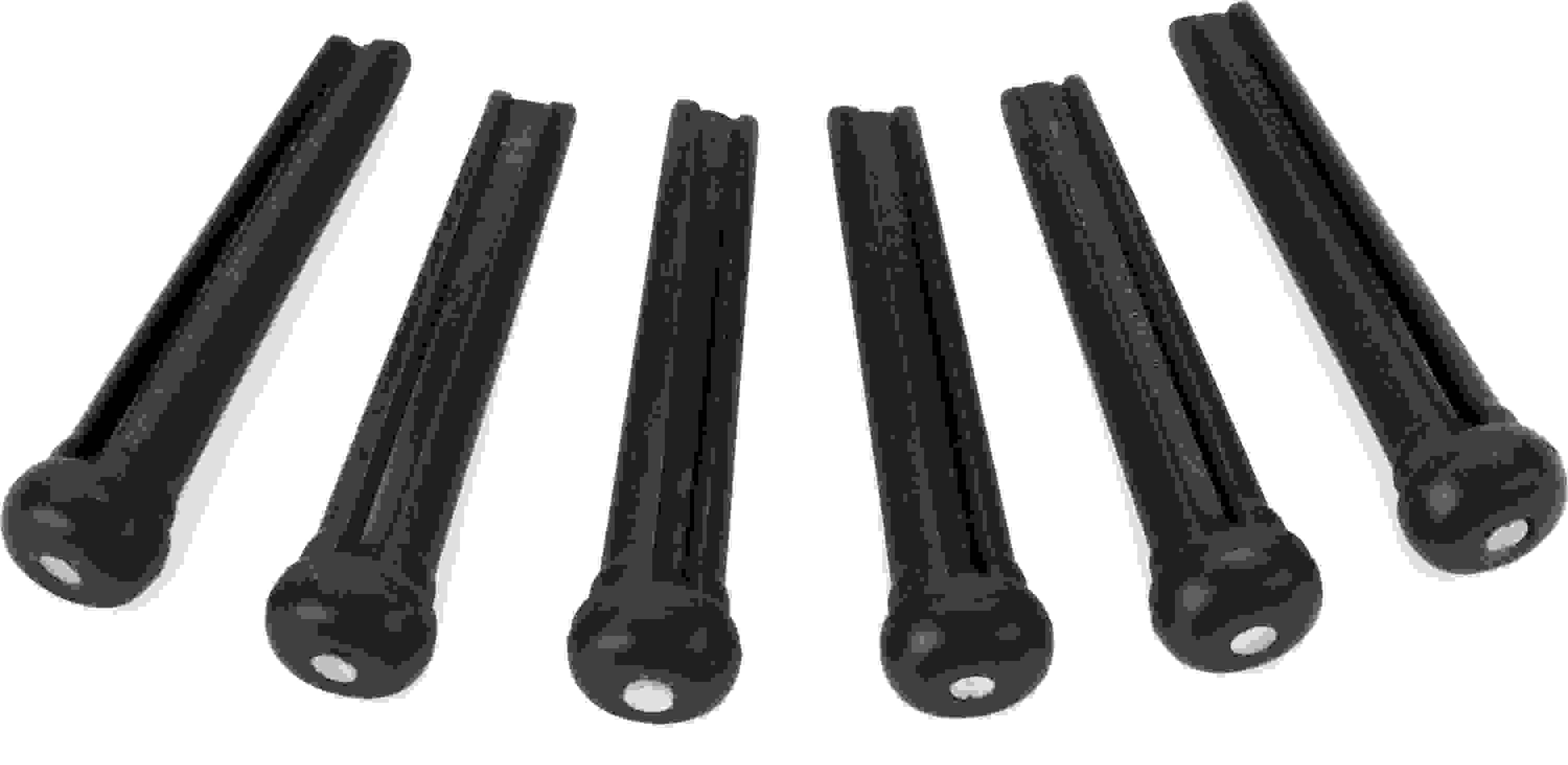 Graph Tech PP-2142-00 TUSQ Traditional Style Bridge Pin Set - Black ...