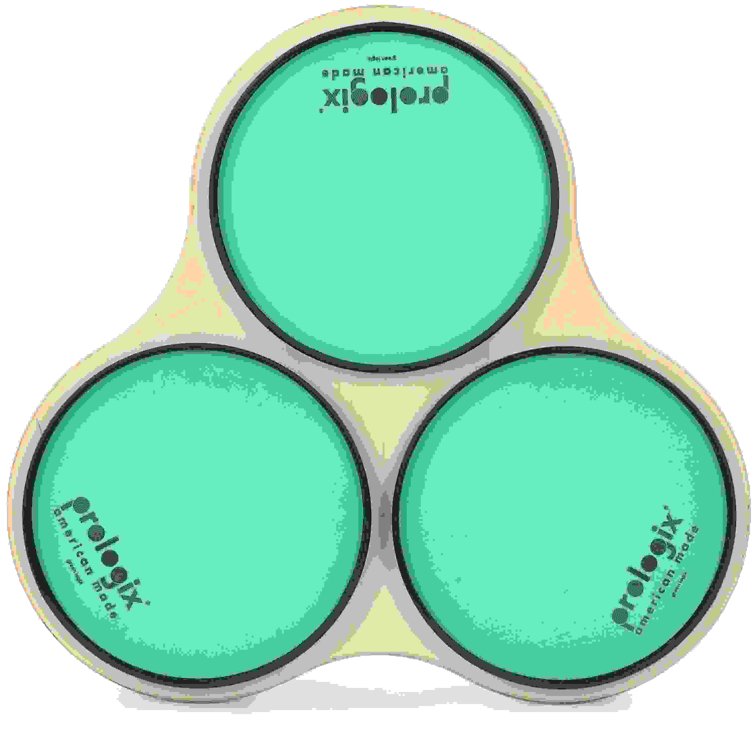 Prologix Percussion Green Logix Tri-Pad Practice Pad | Sweetwater