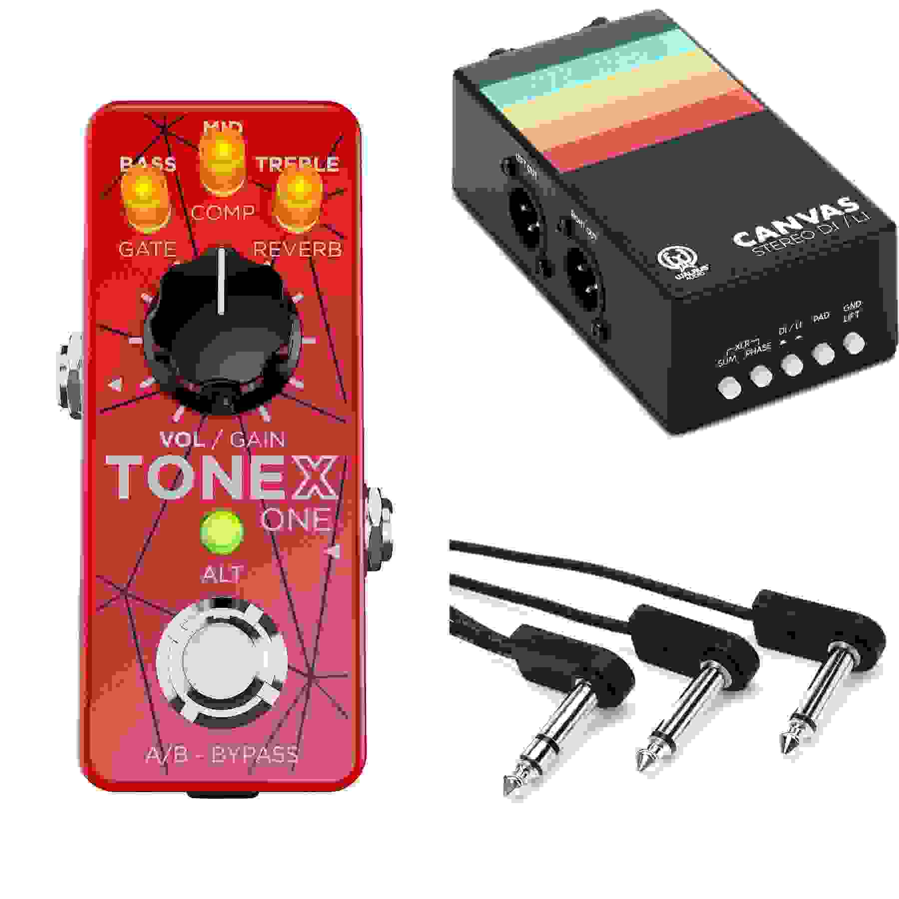 IK Multimedia TONEX ONE Amplifier/Cab/Effect Modeling Pedal with Stereo ...
