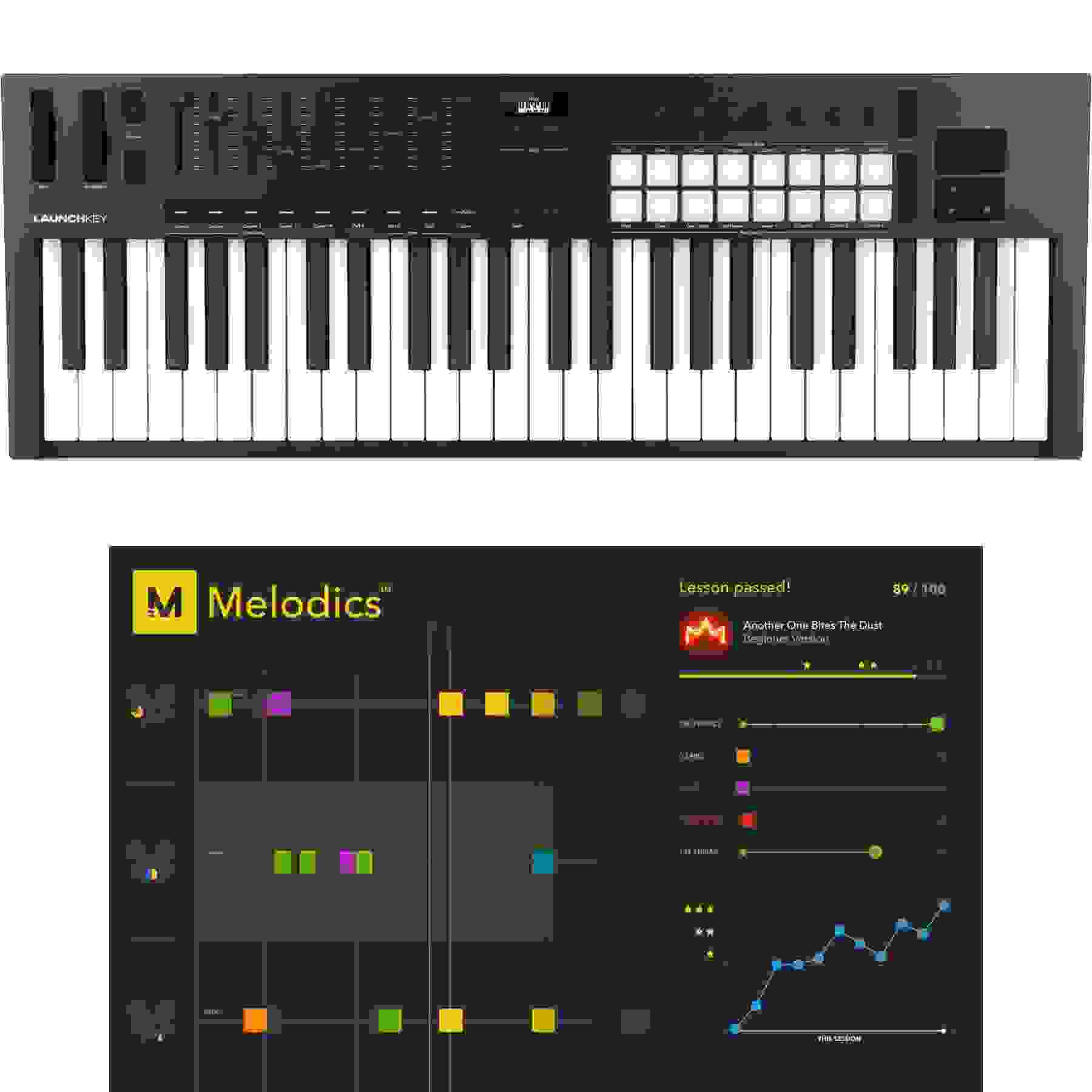 Novation Launchkey 49 MK4 49-key Keyboard Controller with Melodics Lessons | Sweetwater