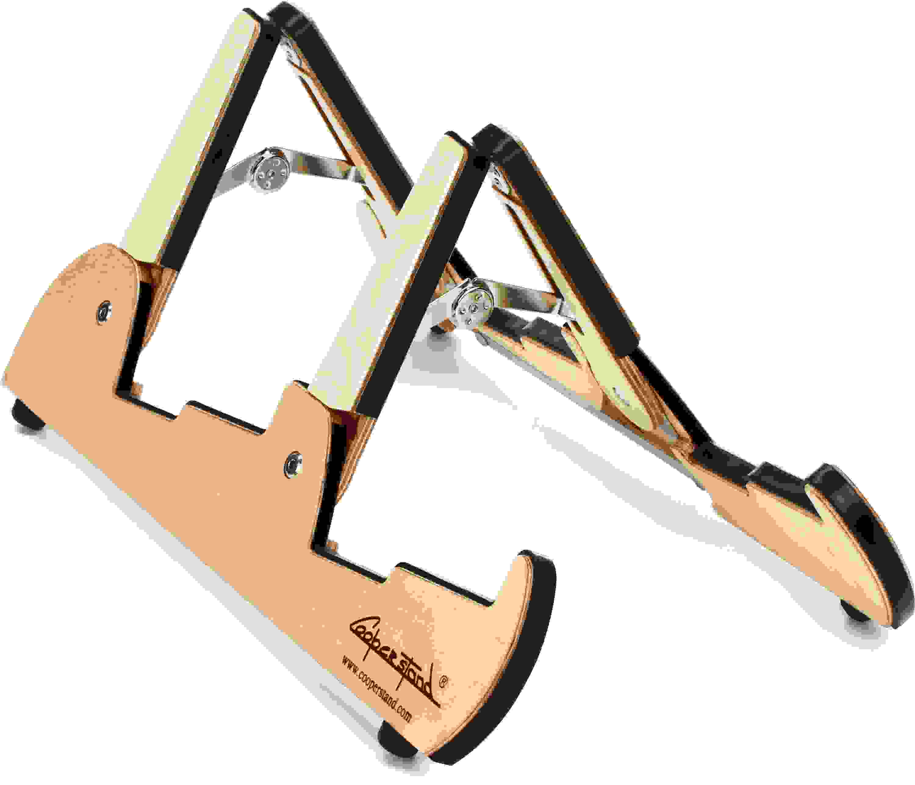 Cooperstand Pro-Tandem Double Guitar Stand - Birch | Sweetwater