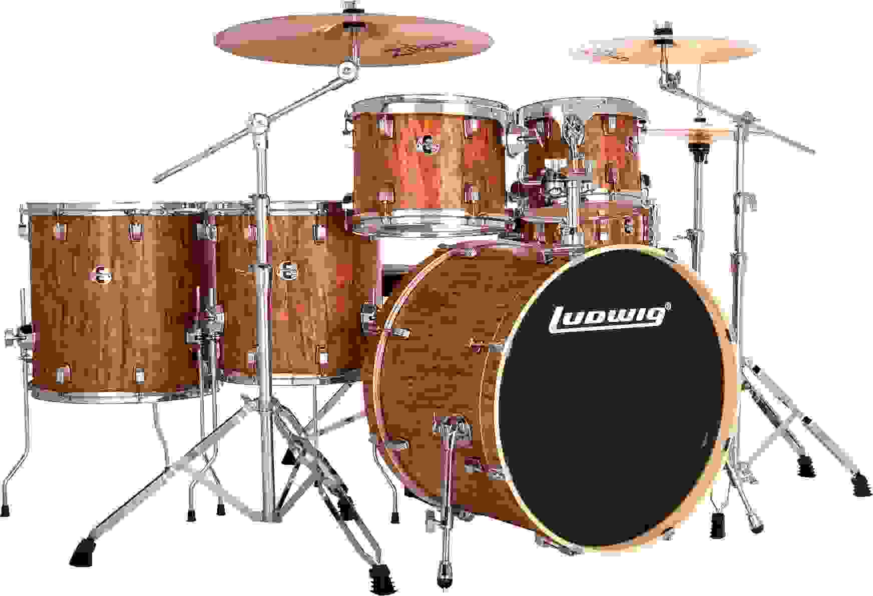 Ludwig Element Evolution 6-piece Complete Drum Set with Zildjian ...