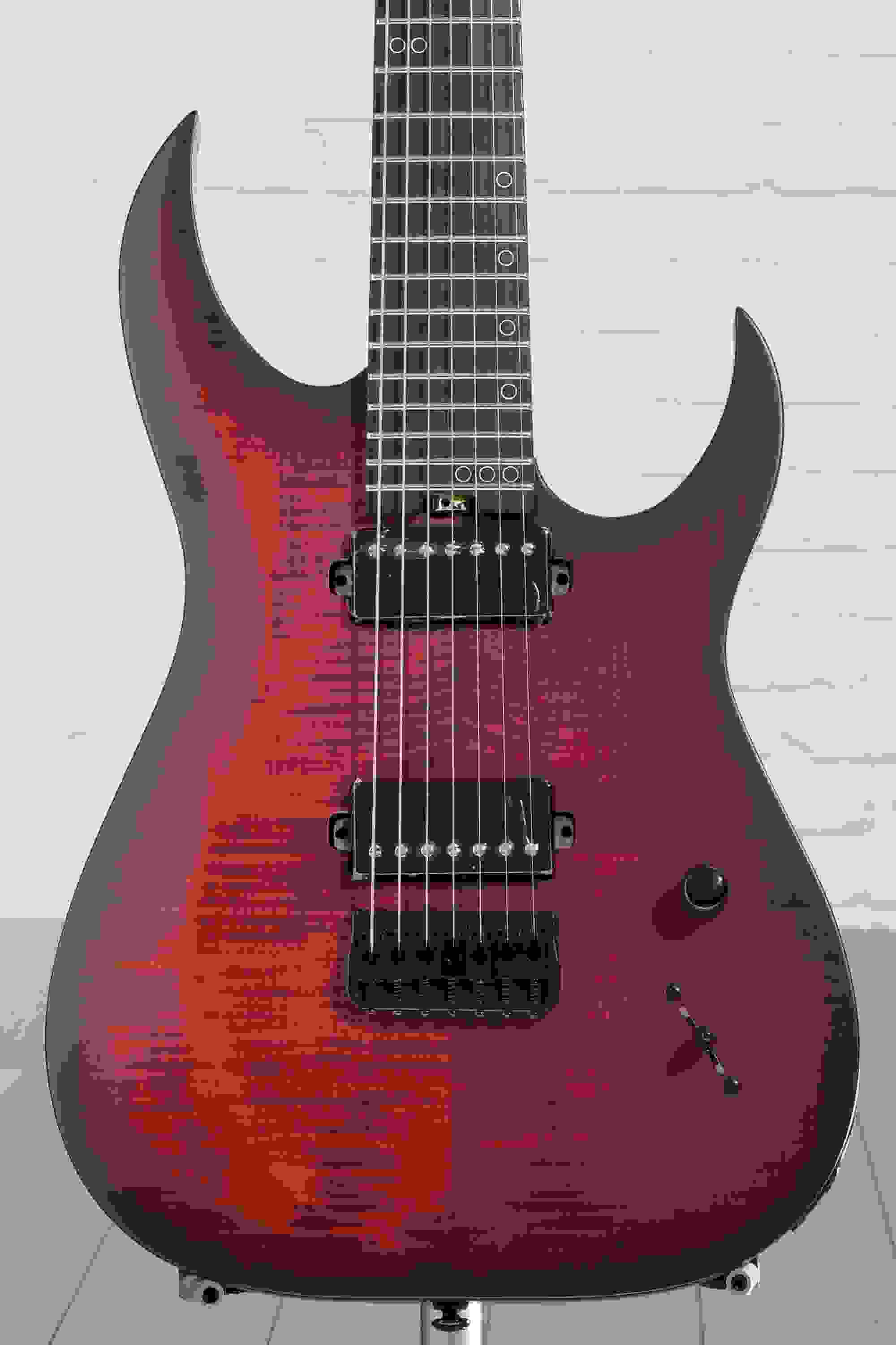Schecter Sunset-7 Extreme 7-string Baritone Electric Guitar - Scarlet ...