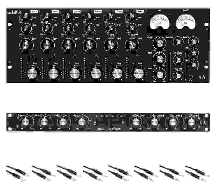 Union Audio Orbit.6 Rackmounted 6-channel Rotary DJ Mixer and EQ/Xfader - Black | Sweetwater