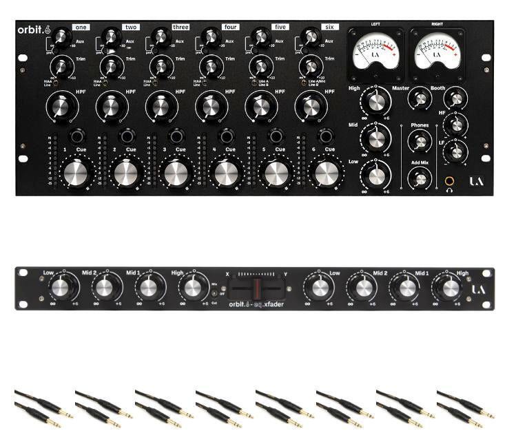 Union Audio Orbit.6 Rackmounted 6-channel Rotary DJ Mixer and EQ/Xfader - Black | Sweetwater