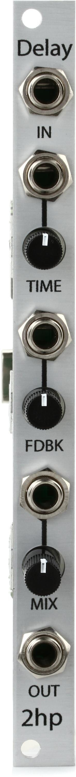 2HP Delay Eurorack Delay Module - Silver | Sweetwater