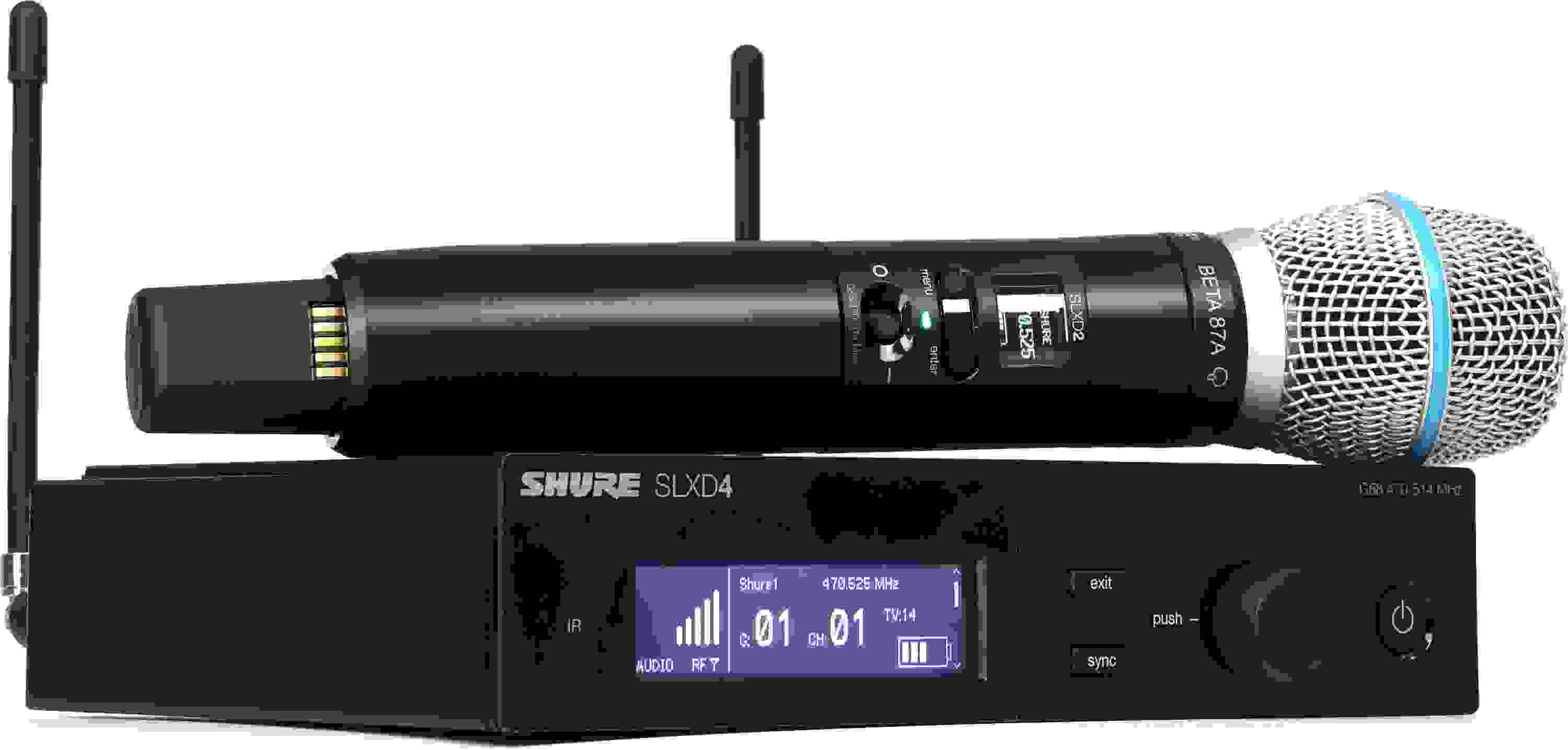 Shure SLXD24/B87A Digital Wireless Handheld Microphone System - G58 Band | Sweetwater