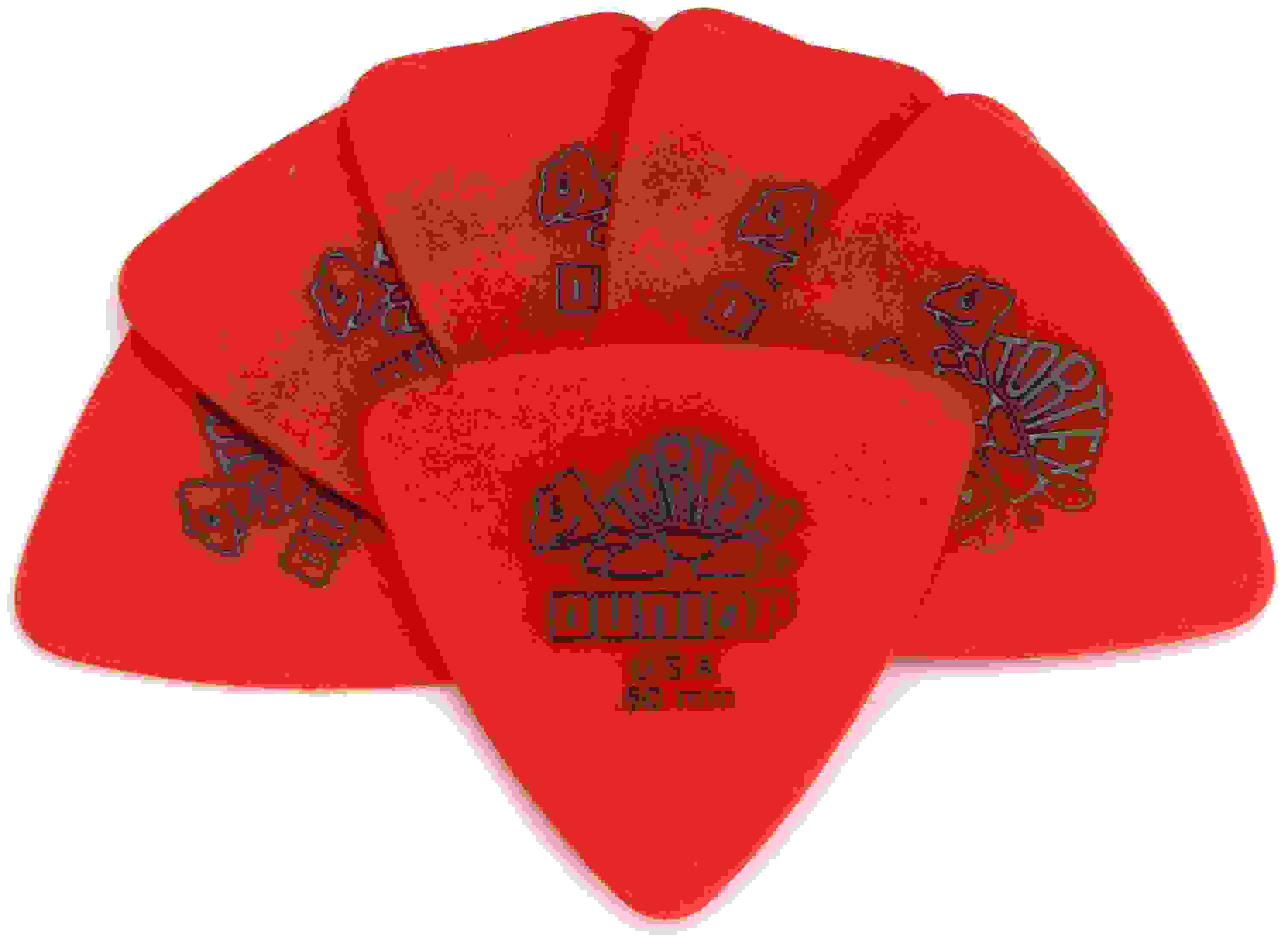 Dunlop Tortex Triangle Guitar Picks - .50mm Red (6-pack) | Sweetwater