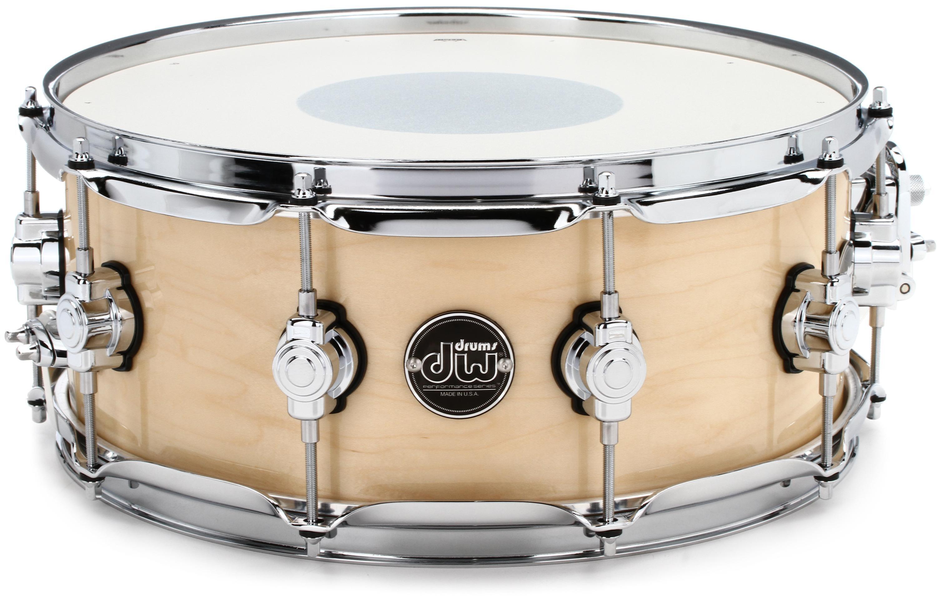 DW Performance Series Snare Drum - 5.5 x 14 inch - Natural Lacquer ...
