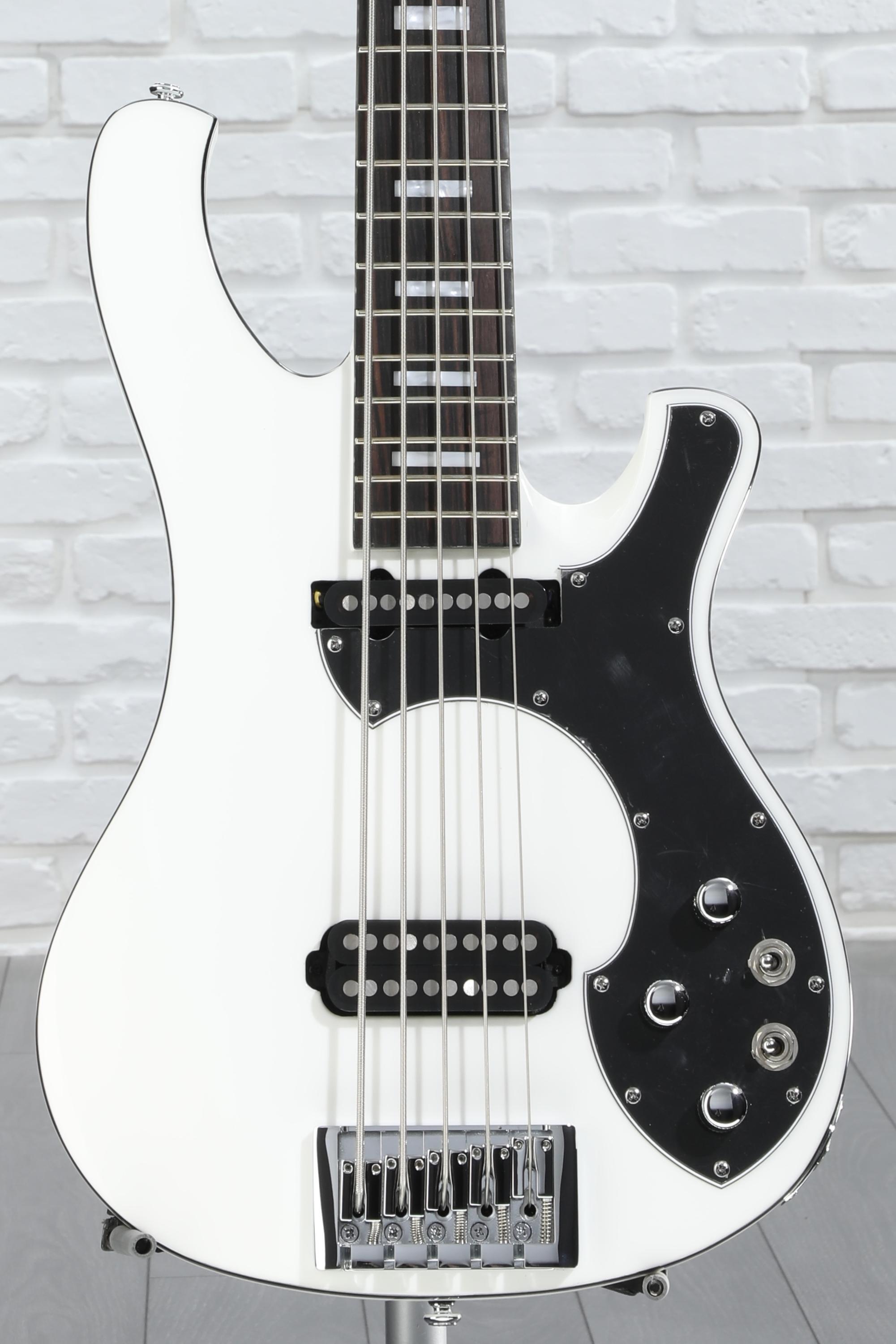 Schecter Stargazer 5 5-string Bass Guitar - Gloss White | Sweetwater