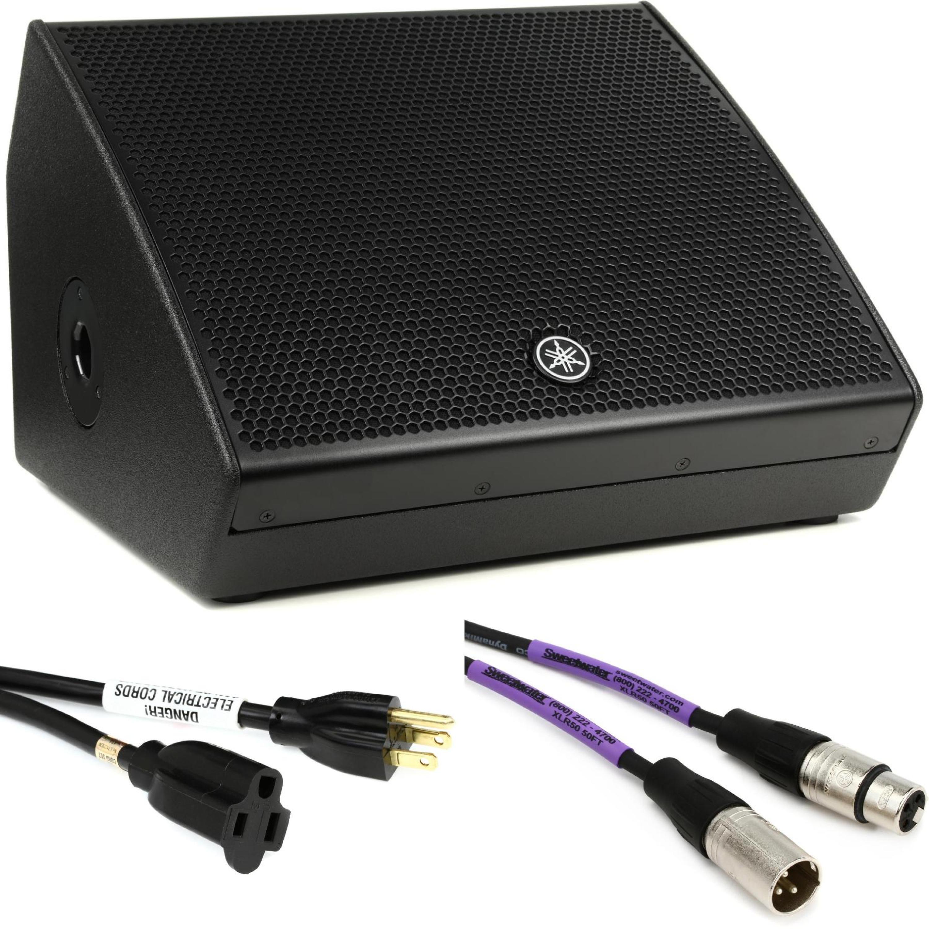 Yamaha DHR12M 1000W 12-inch Powered Loudspeaker with Extension and XLR ...