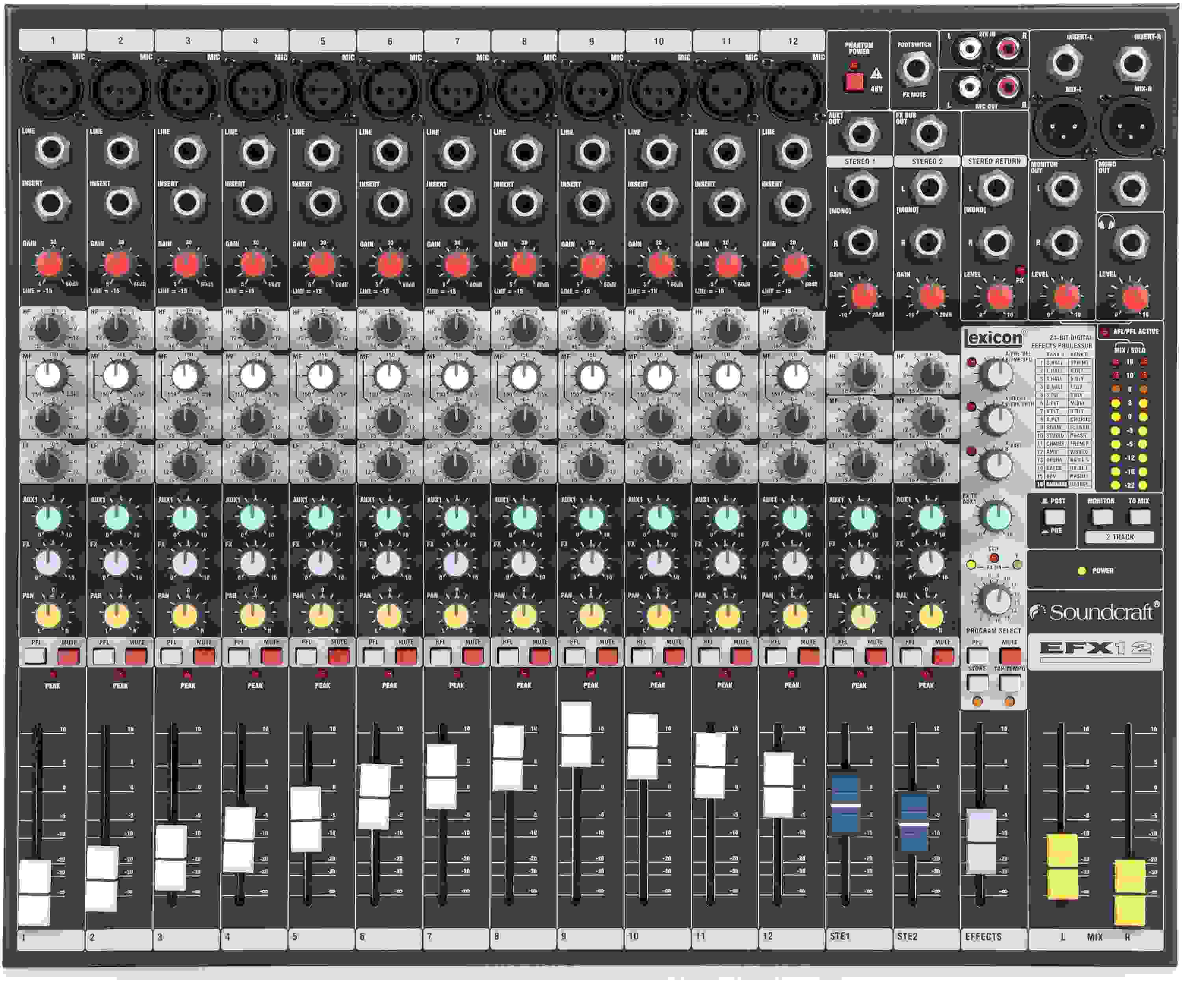 Soundcraft EFX12 12-channel Mixer with Effects | Sweetwater