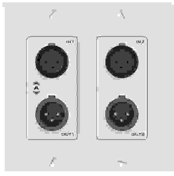 Attero Tech unDX2IO+ Dante Networked Audio Wall Plate | Sweetwater