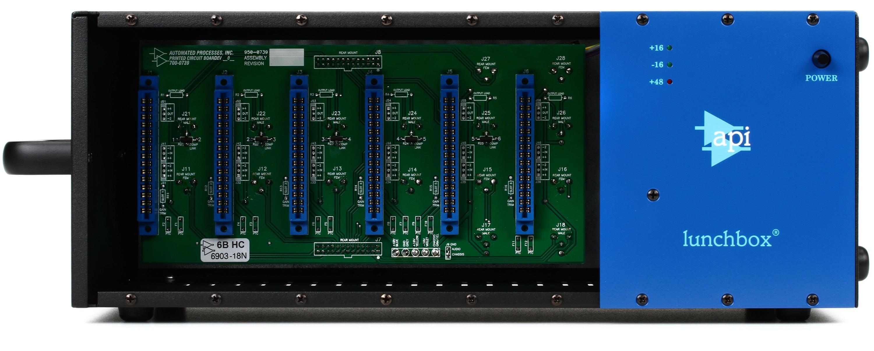 API 500-6B 6-slot 500 Series Lunchbox | Sweetwater