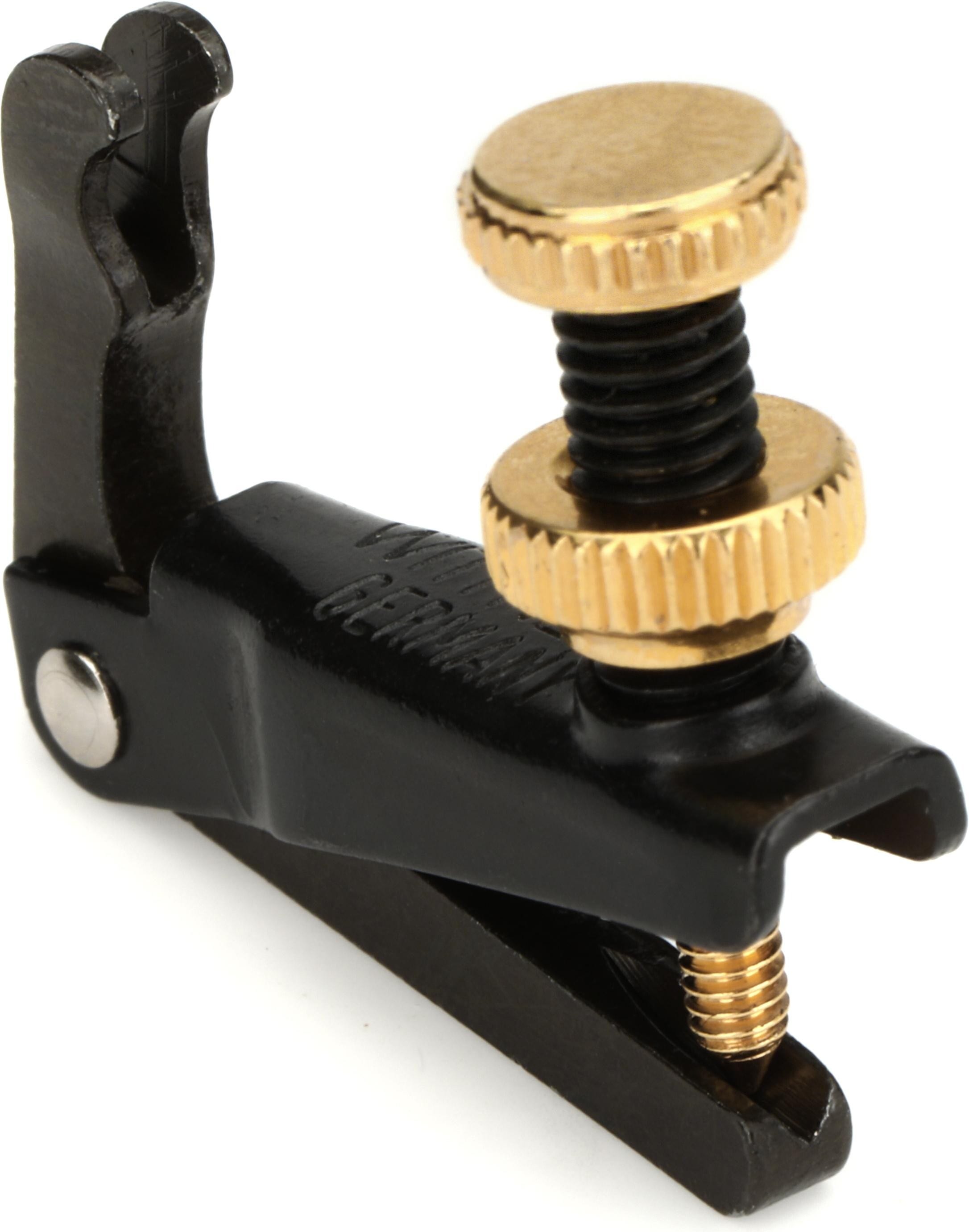 Wittner Stable-style Fine Tuner for 1/2-1/4-size Violin - Black with ...