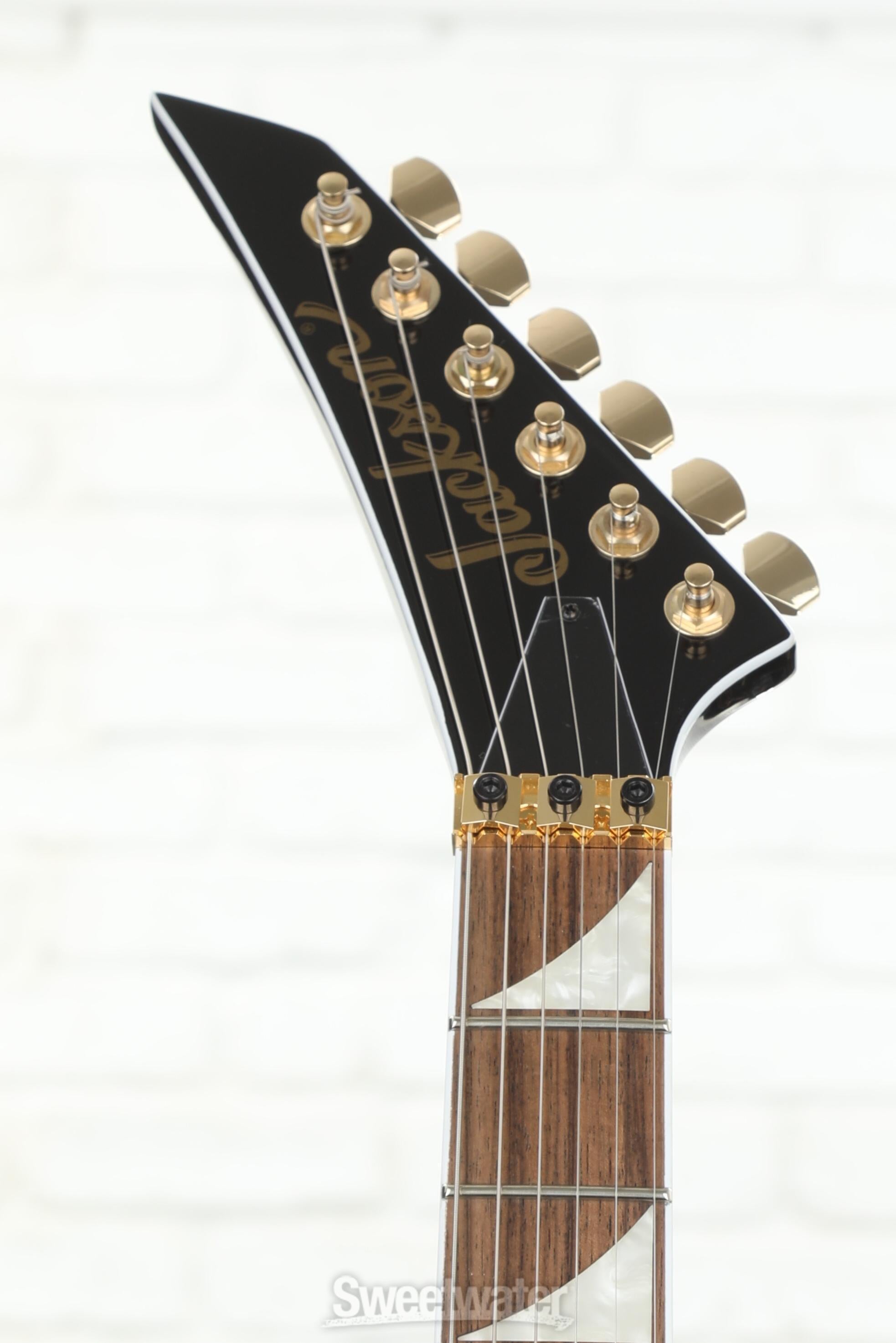 Jackson X Series Rhoads RRX24 - Black with Yellow Bevels | Sweetwater