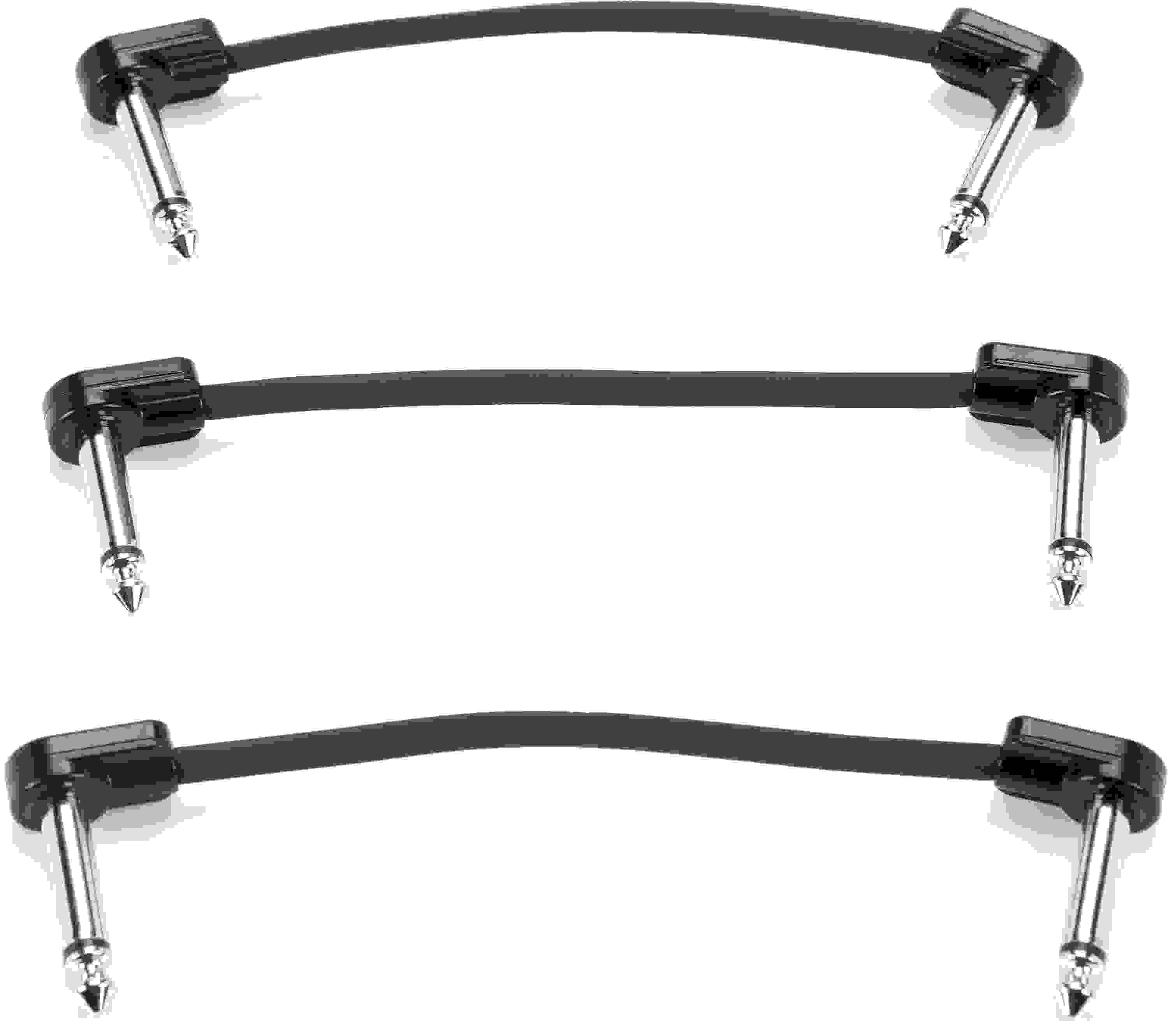 Fender Blockchain 4-inch Patch Cable Right Angle to Right Angle (3-pack ...