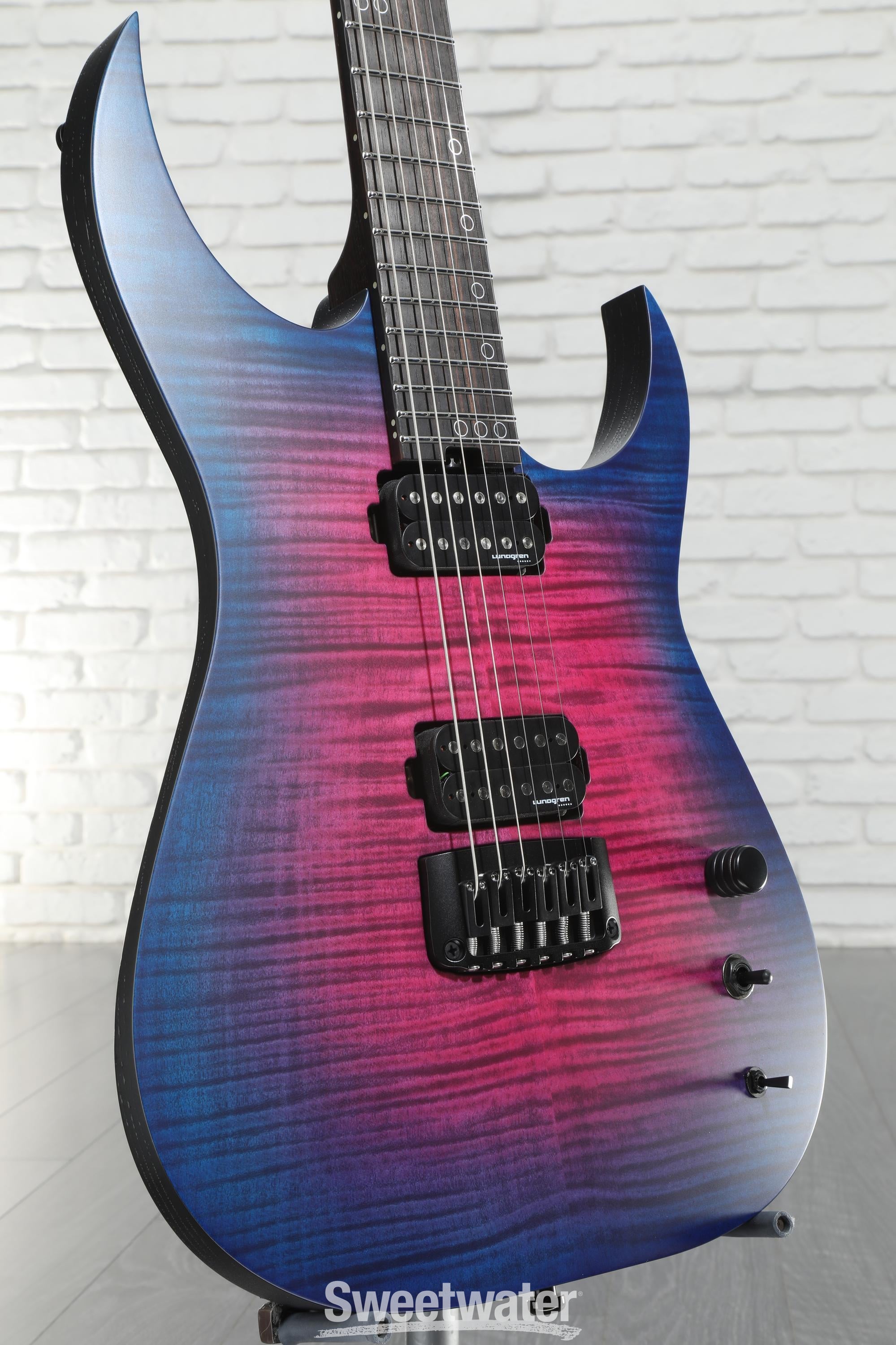 Schecter USA Keith Merrow KM-6 MK-III Pro - Blue Crimson Flame | Sweetwater
