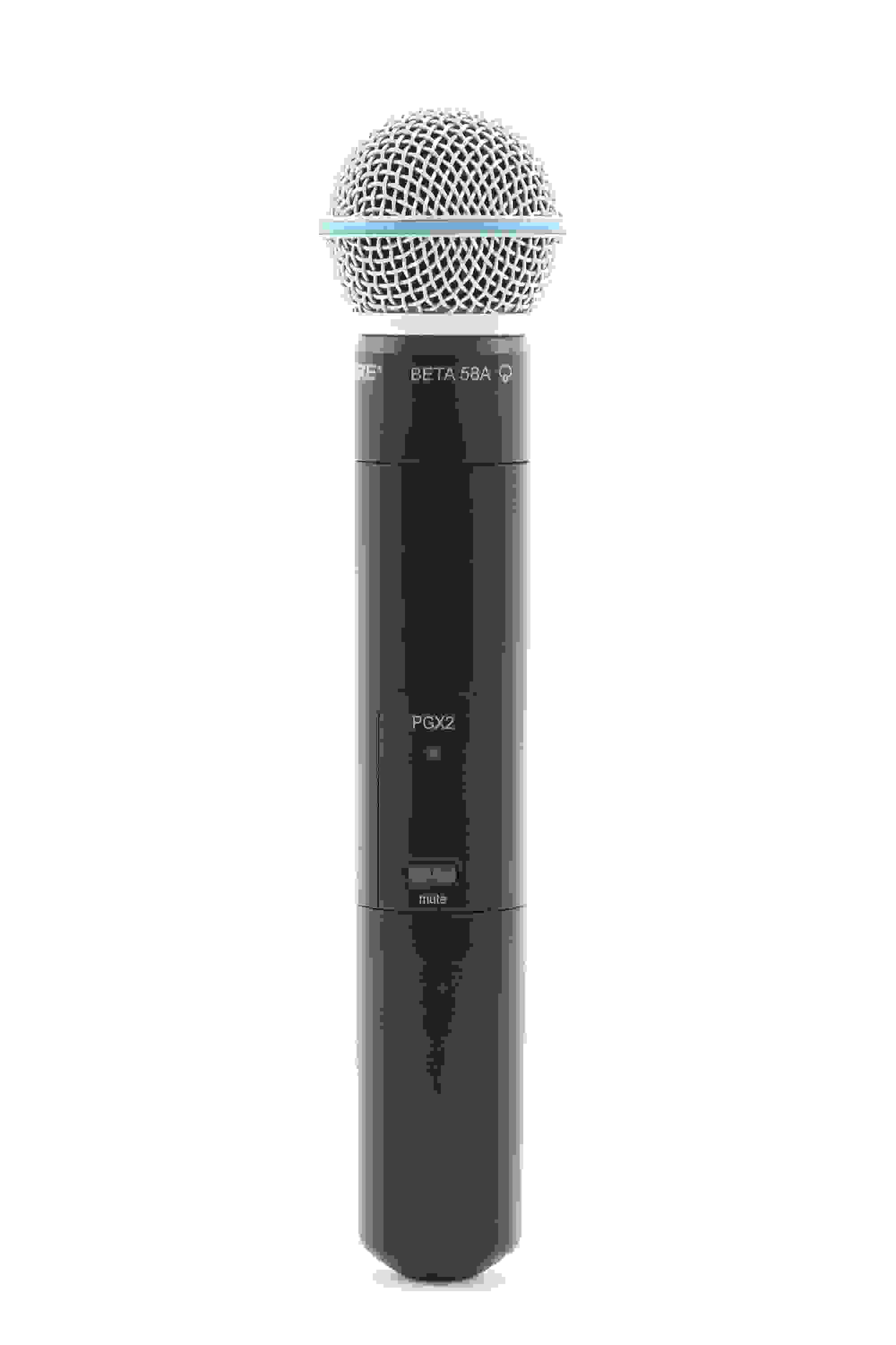 Shure PGX2/BETA58 Handheld Wireless Transmitter - J6 Band, 572 - 590 ...