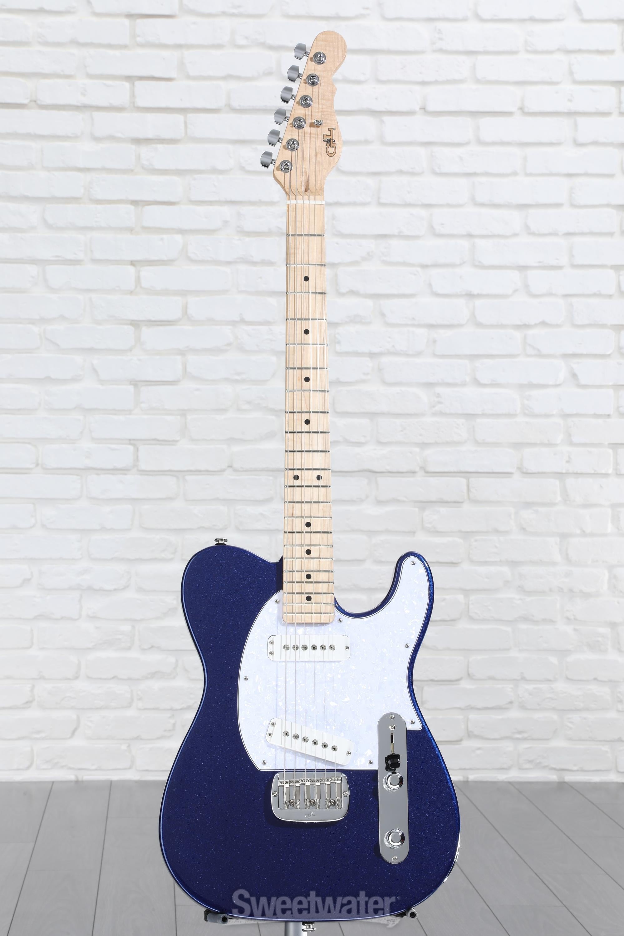 G&L 45th Anniversary Limited-edition Fullerton Deluxe ASAT Special Electric Guitar - Sapphire ...