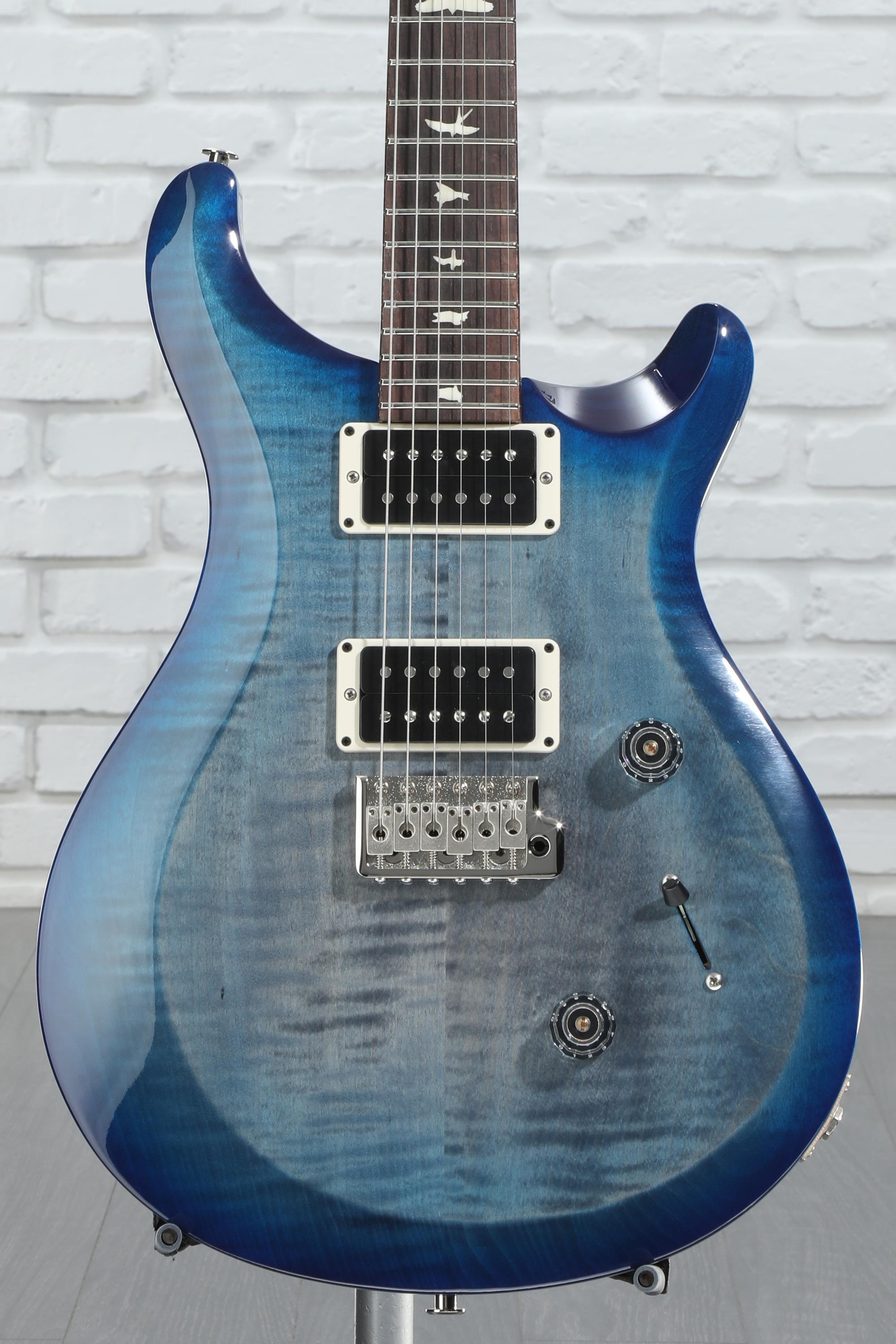 PRS S2 Custom 24 Electric Guitar - Faded Gray Black Blue Burst | Sweetwater
