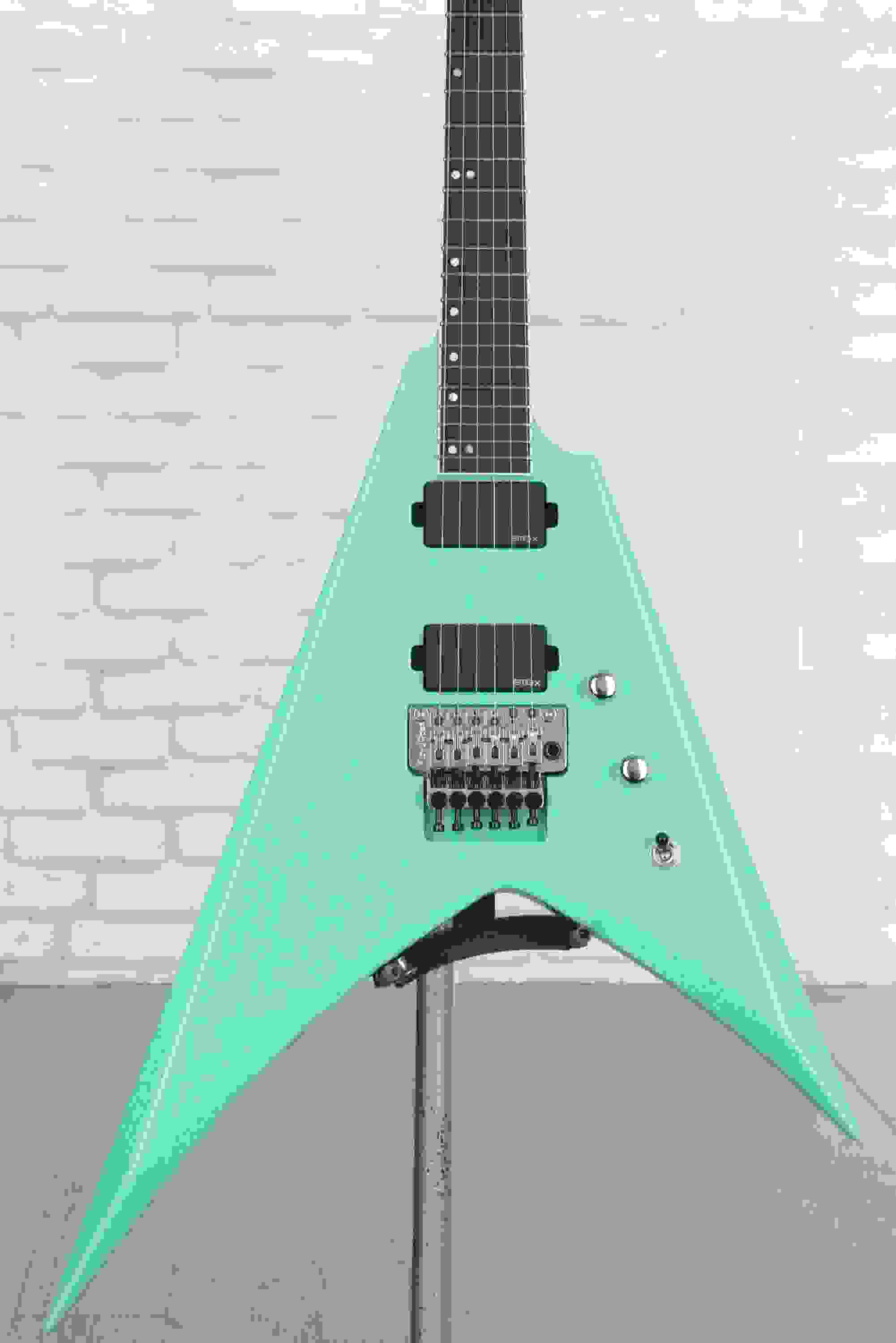 ESP USA V-II FR Electric Guitar - Midori Gold Sparkle | Sweetwater