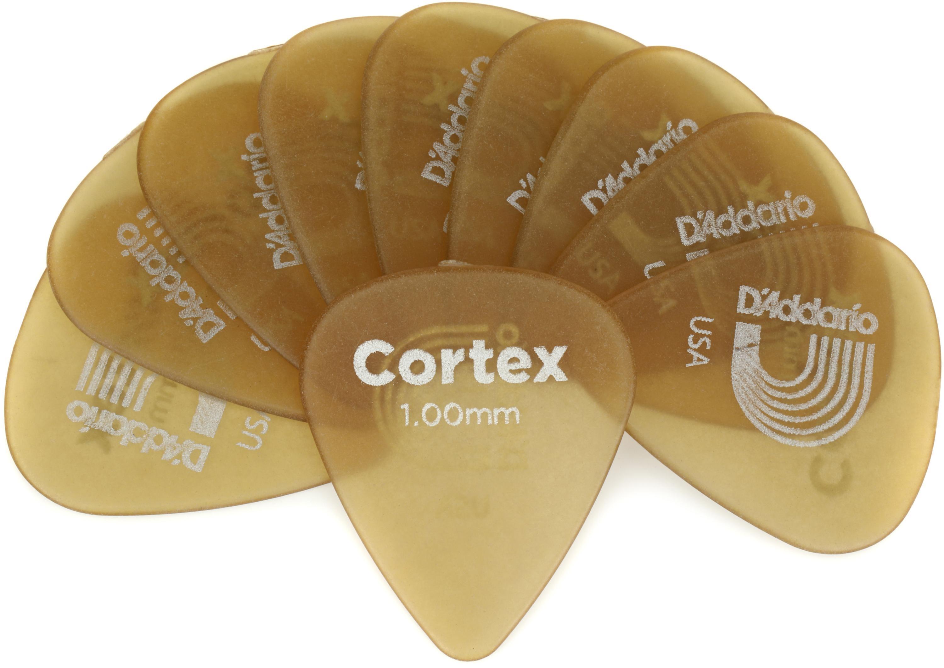 D'Addario 1UCT6-10 Cortex Guitar Picks - Heavy/1.0mm Gauge (10-pack ...