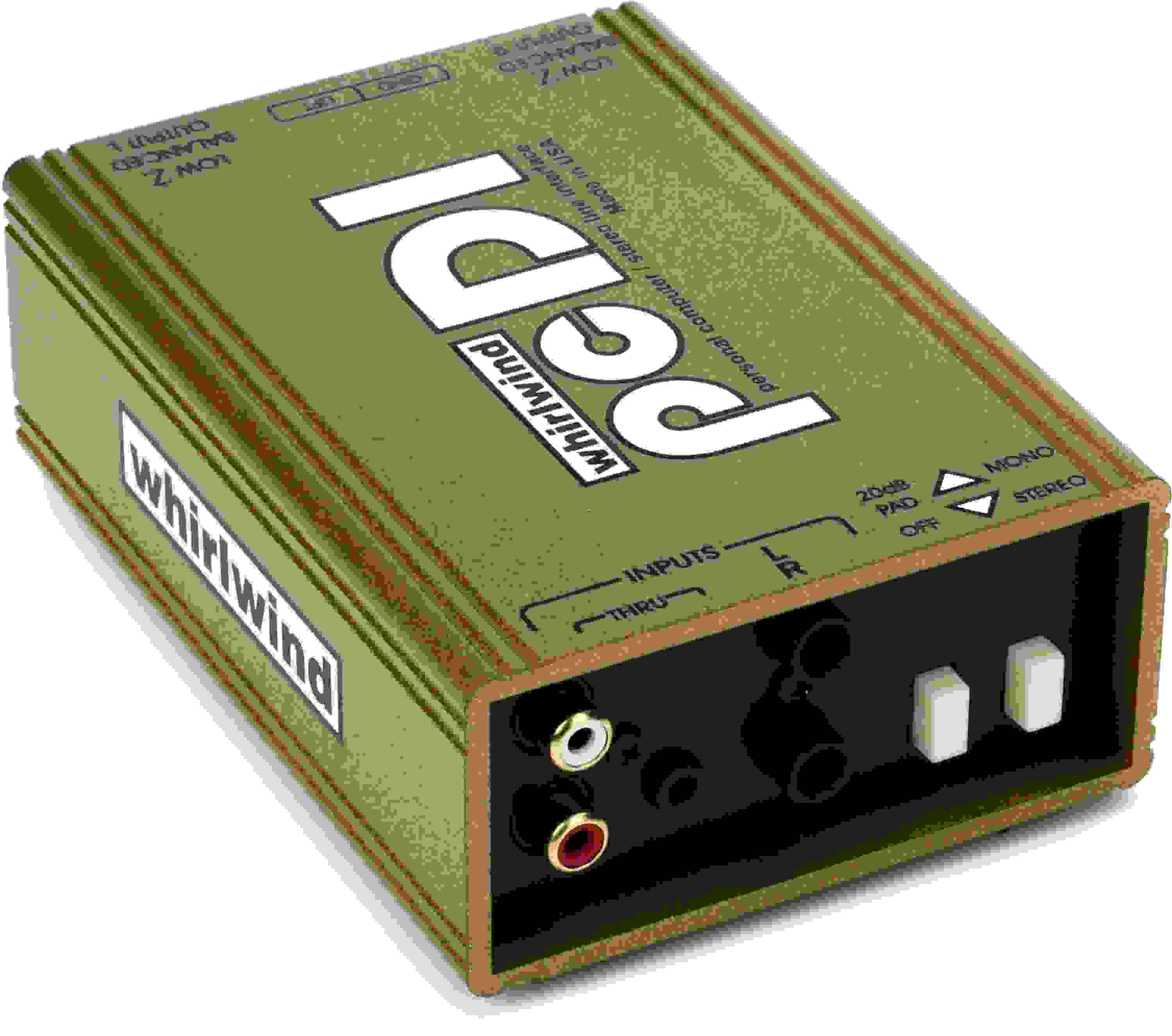 Whirlwind pcDI 2-channel Passive A/V Direct Box | Sweetwater