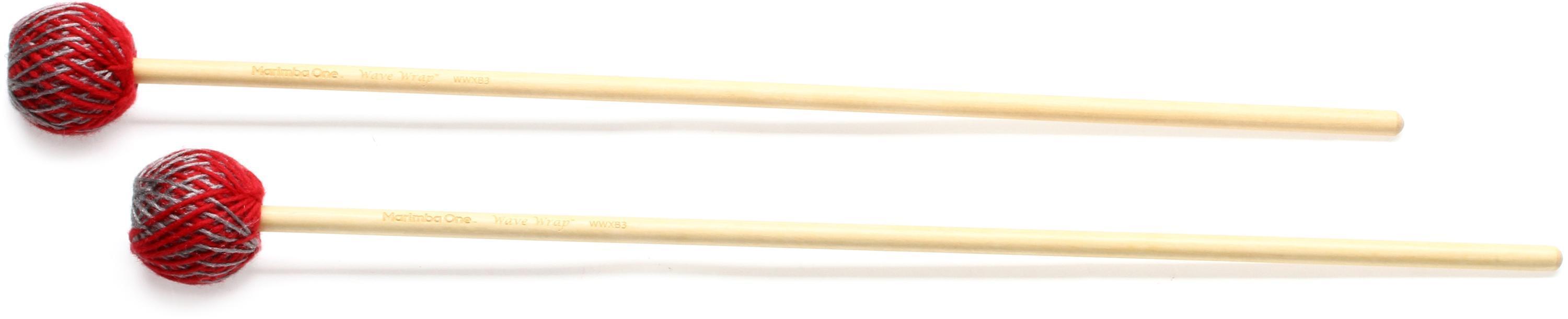 Marimba One WWXB3 Wave Wrap Birch Marimba Mallets - Medium | Sweetwater