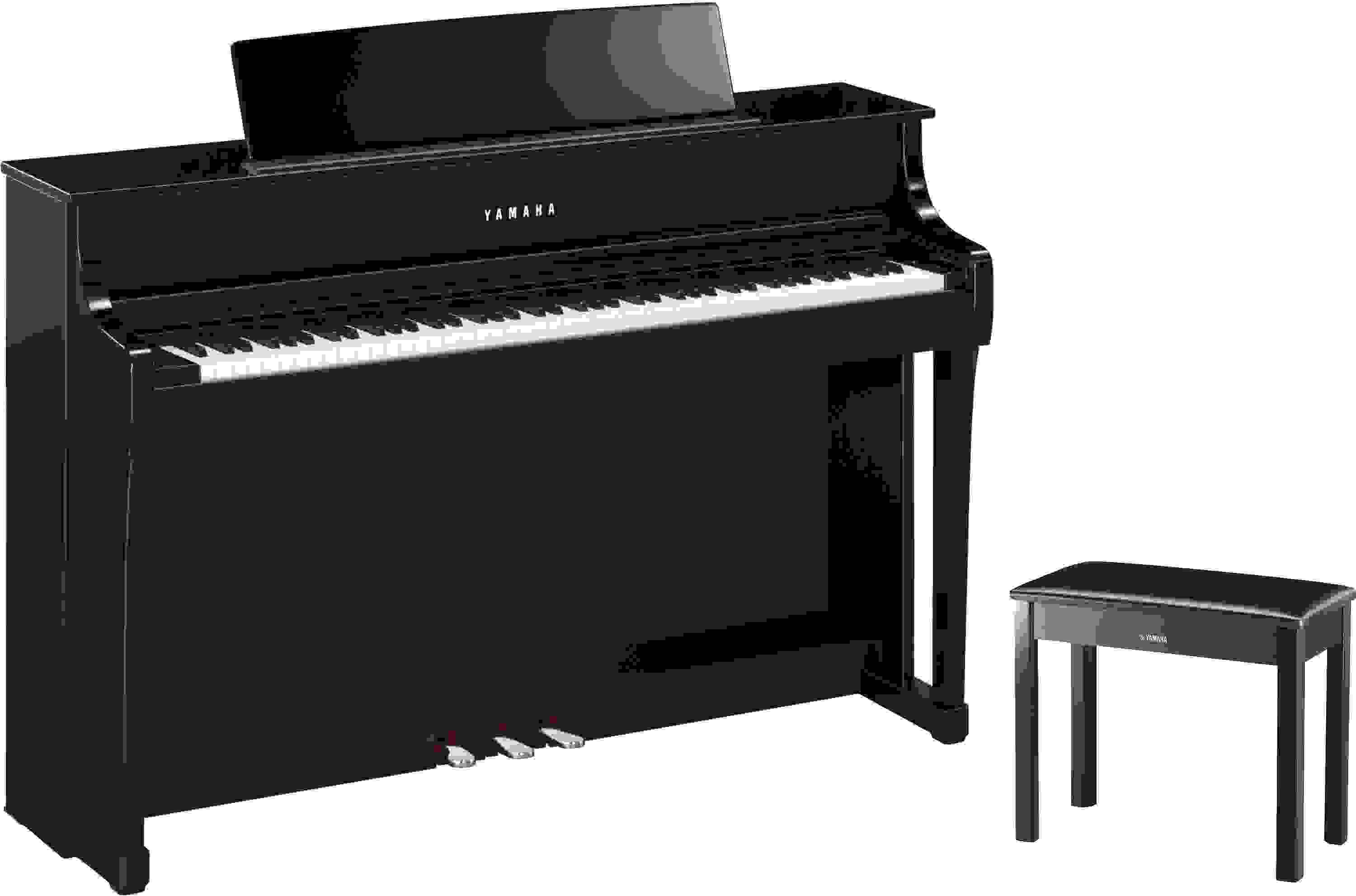 Yamaha Clavinova CLP-875 Console Digital Piano with Bench - Polished ...